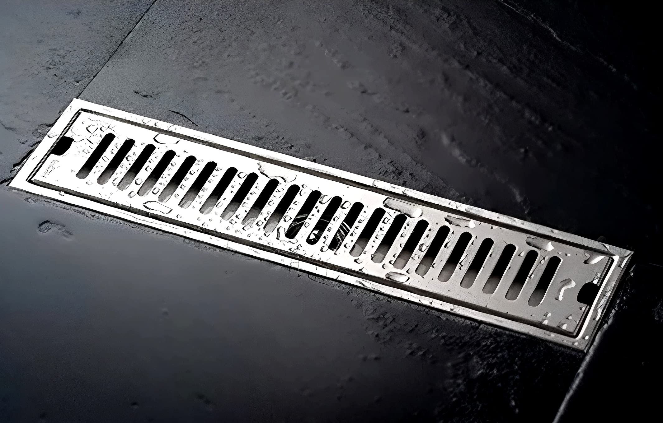 CARNIVAL Linear/Vertical 24" x 4" Shower Water Drain Channel 24 inch ...