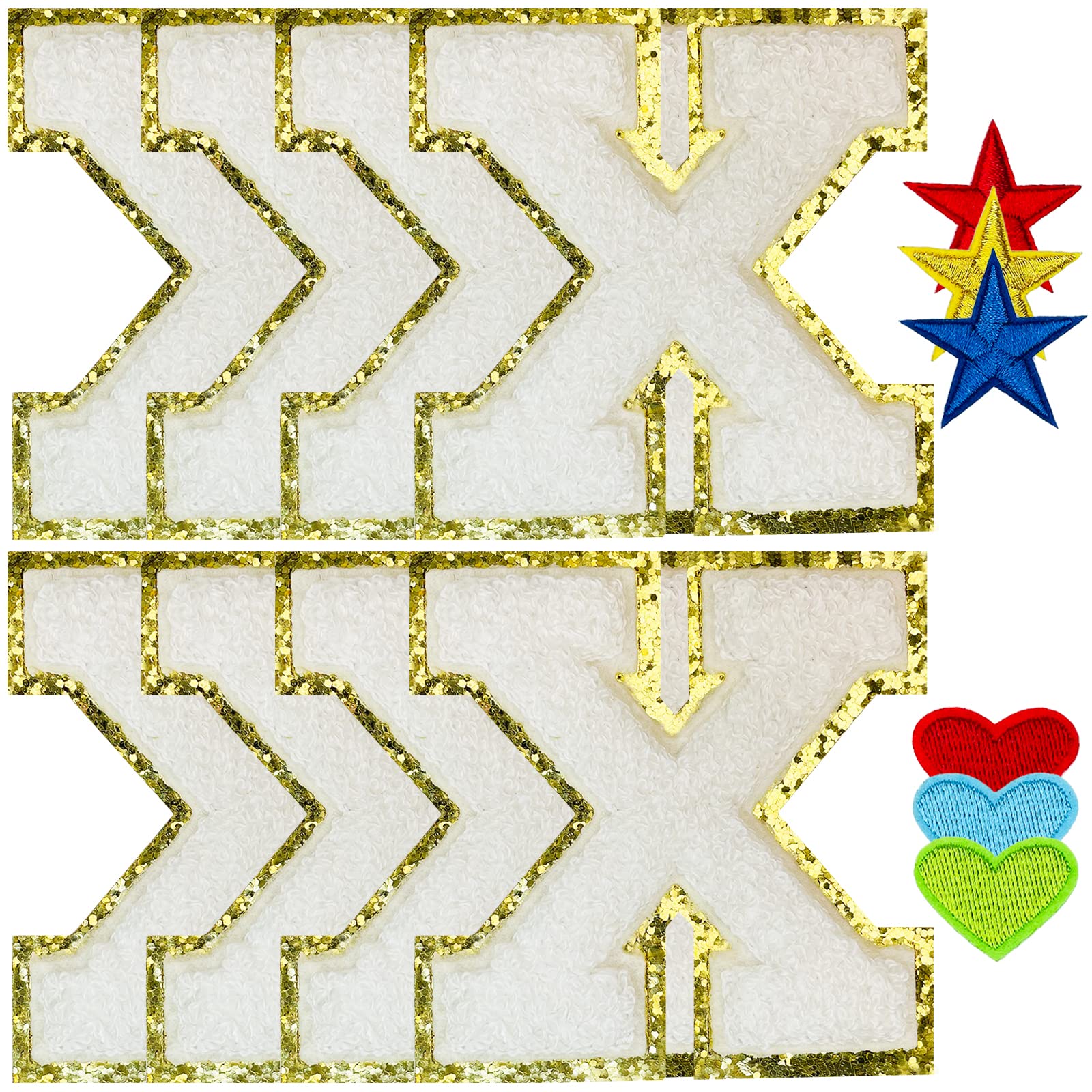 Snapklik.com : Jongdari Iron On Letters For Clothing, 8 Pcs Chenille ...