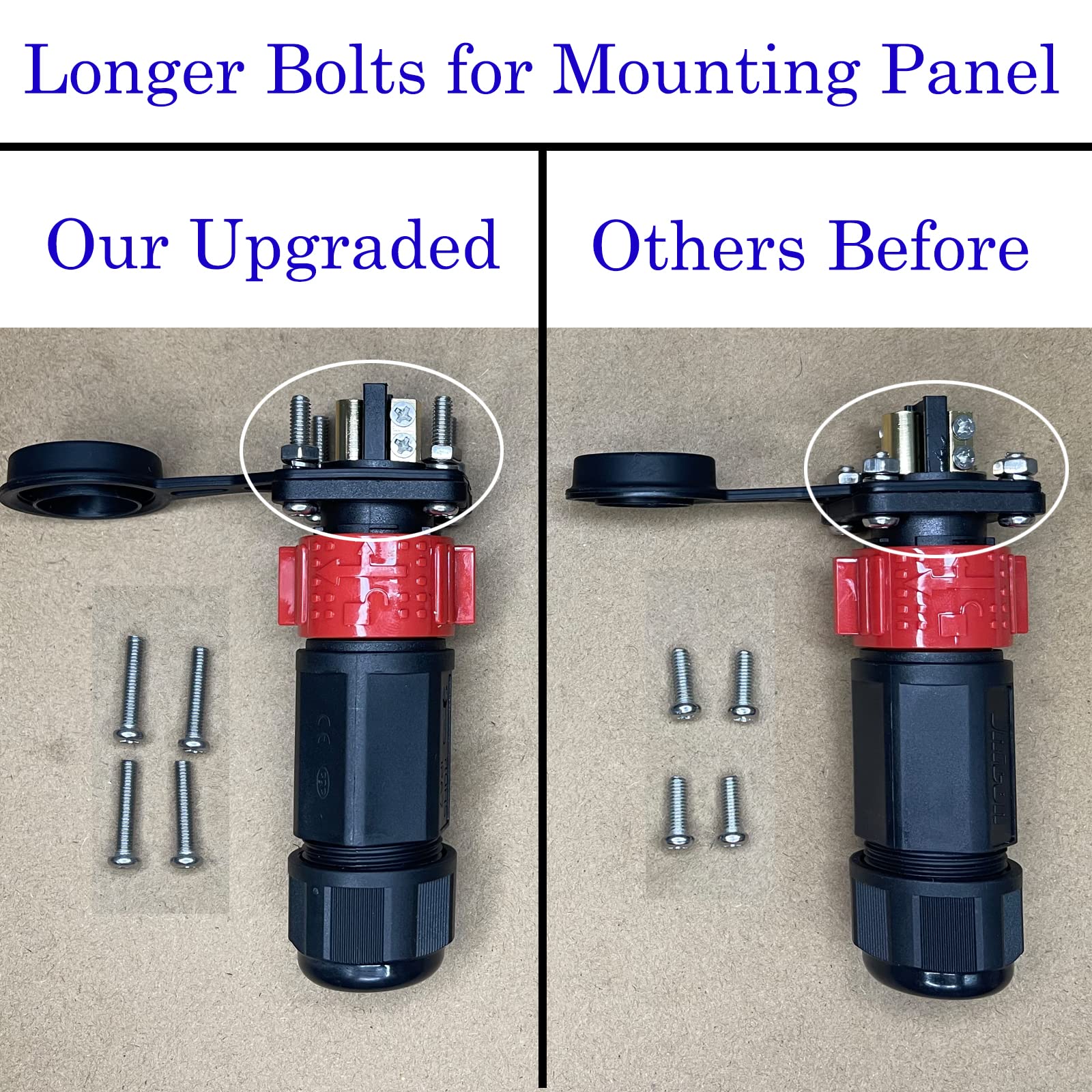 Snapklik.com : GaiRen 50 Amp Industrial Connector, 8AWG 2 Pin ...