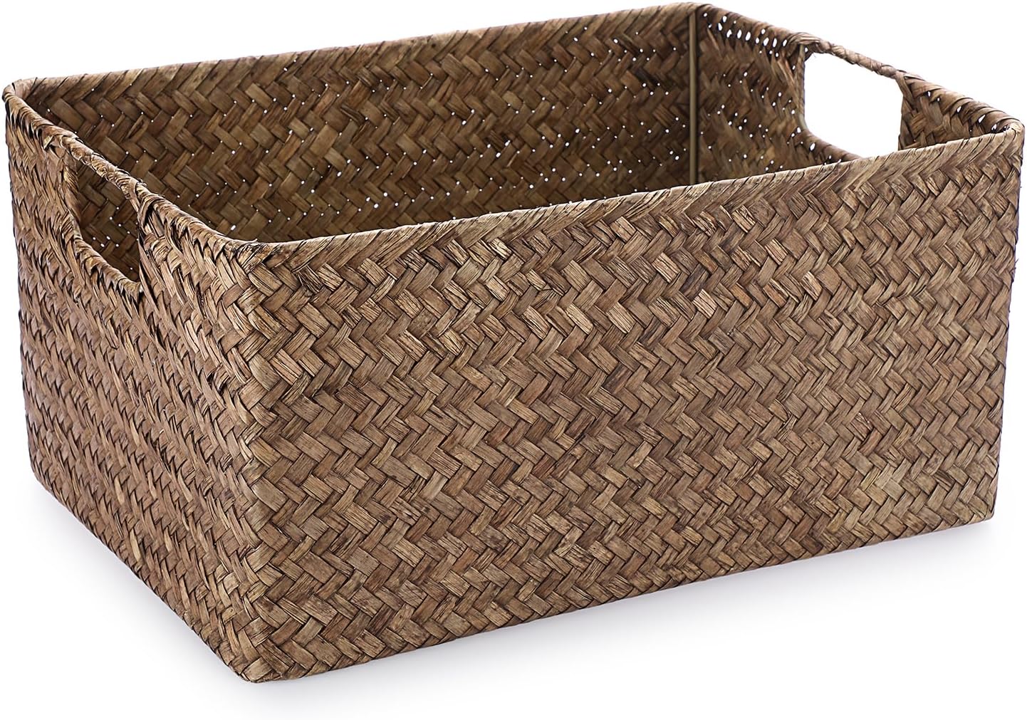 Amazon.com: HOONEX Large Woven Baskets for Storage, Paper Rope Baskets ...