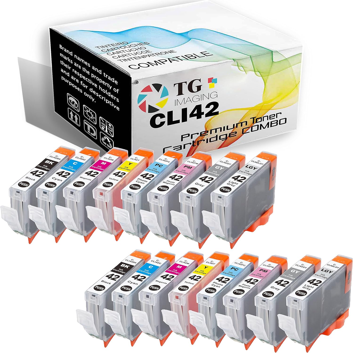 Amazon.com: TG Imaging (16-Pack, 2 Set of 8-Colors) Replacement for ...