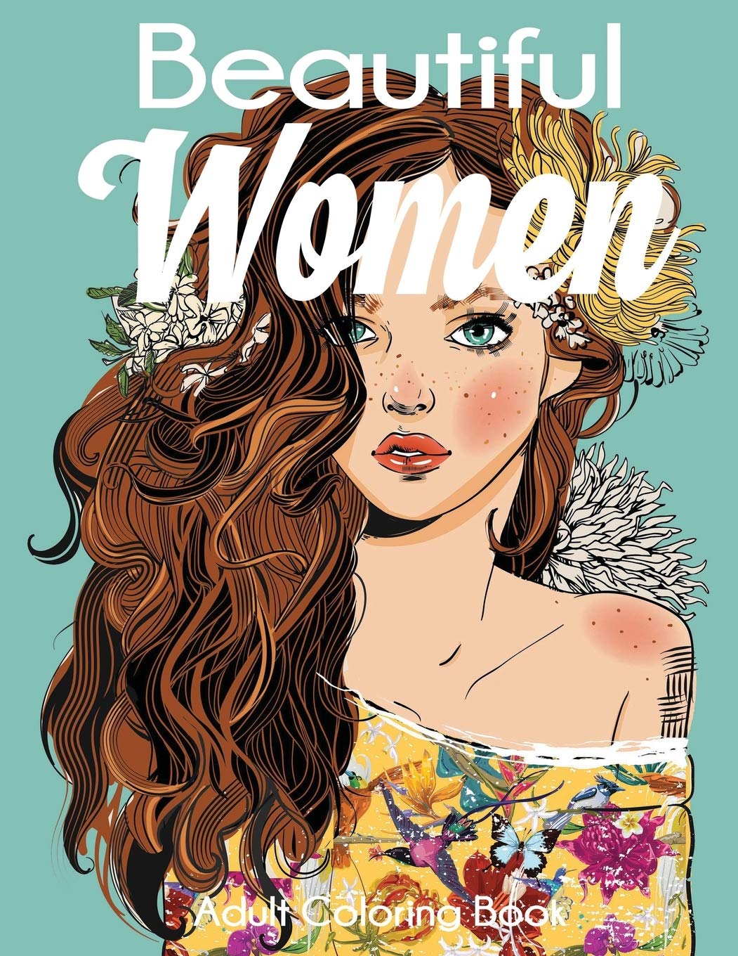 Amazon.com: Beautiful Women Adult Coloring Book: 9781647900526: Dylanna ...