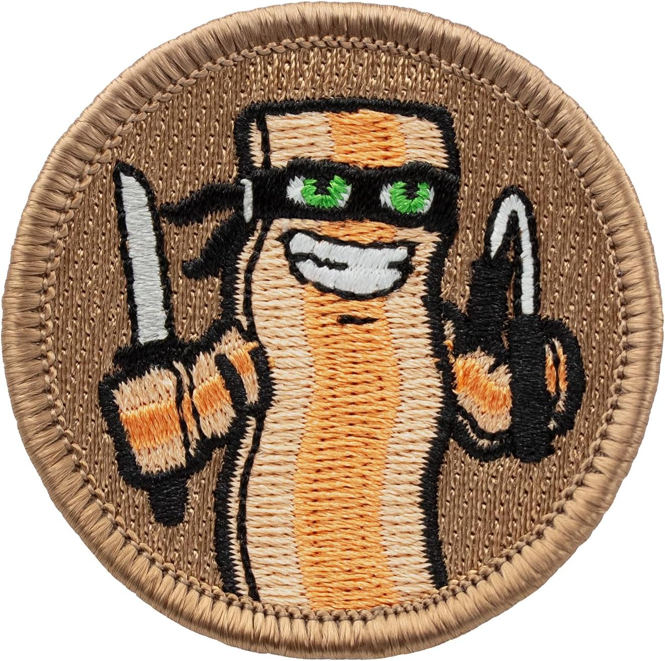 Amazon.com: Bacon Ninja Patrol Patch - 2" Diameter Round Embroidered Patch (Hook-Fastener ...