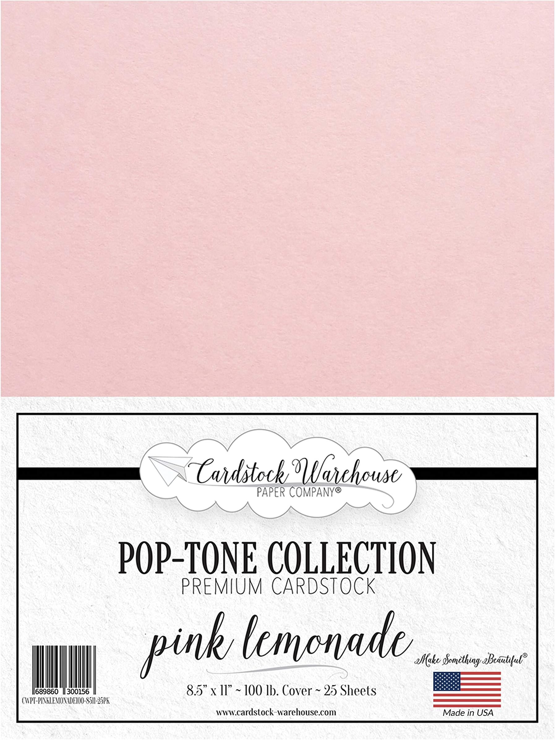 Amazon.com: Pink Lemonade Cardstock Paper - 8.5 X 11 Inch 100 Lb ...