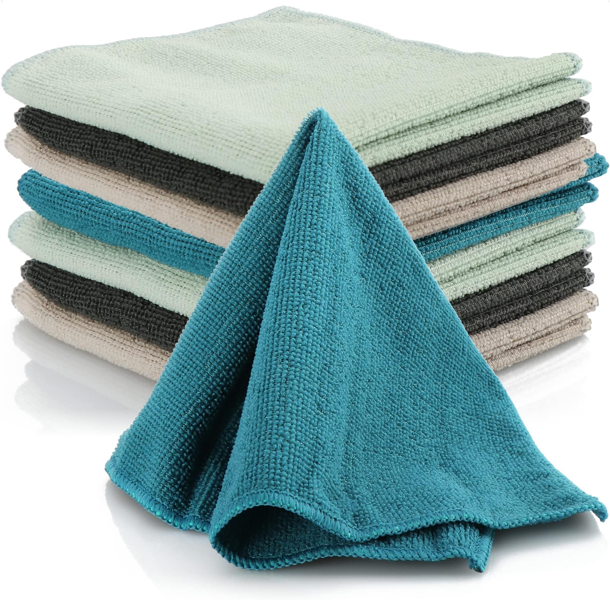 com-four® Chiffon en Microfibre 8X - Chiffon de séchage Doux pour l ...