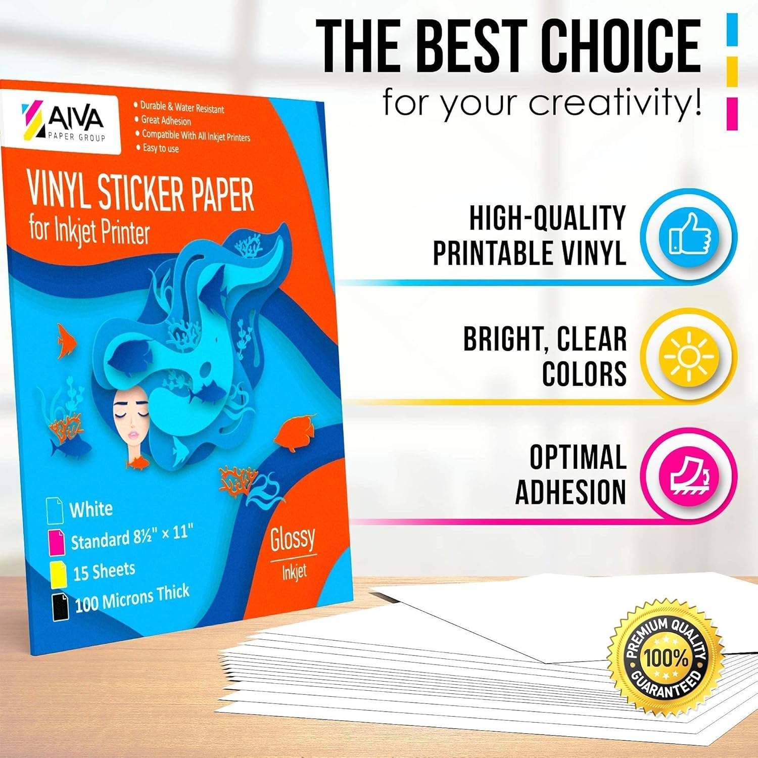 Buy Printable Vinyl Sticker Paper For Inkjet Printer 15 Glossy And 15 buy-printable-vinyl-sticker-paper-for-inkjet-printer-15-glossy-and-15