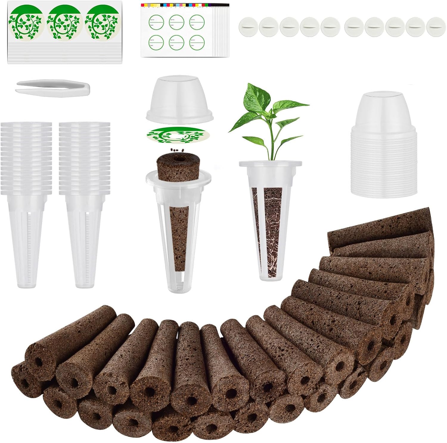 161 Pcs Seed Pods Kit for AeroGarden, Grow Anything Kit for Hydroponics ...
