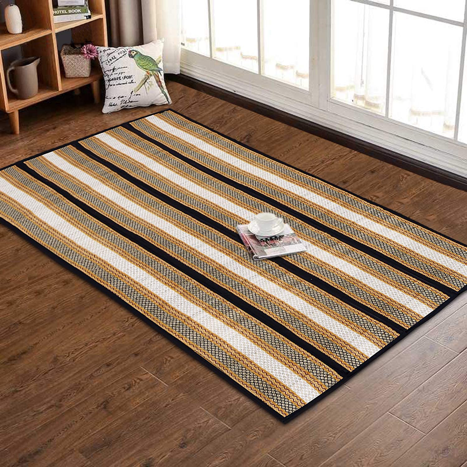 Buy SRIVI Chatai for Home Size: 6x3 Feet with Handle Natural River ...