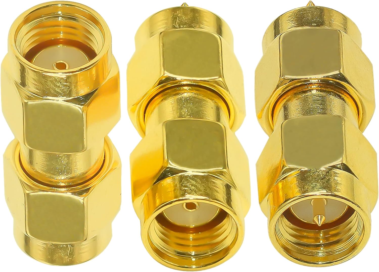 TUOLNK SMA Adapter Kit SMA Male to SMA Male Plug Straight RF Coax Connector for Radio Extension ...