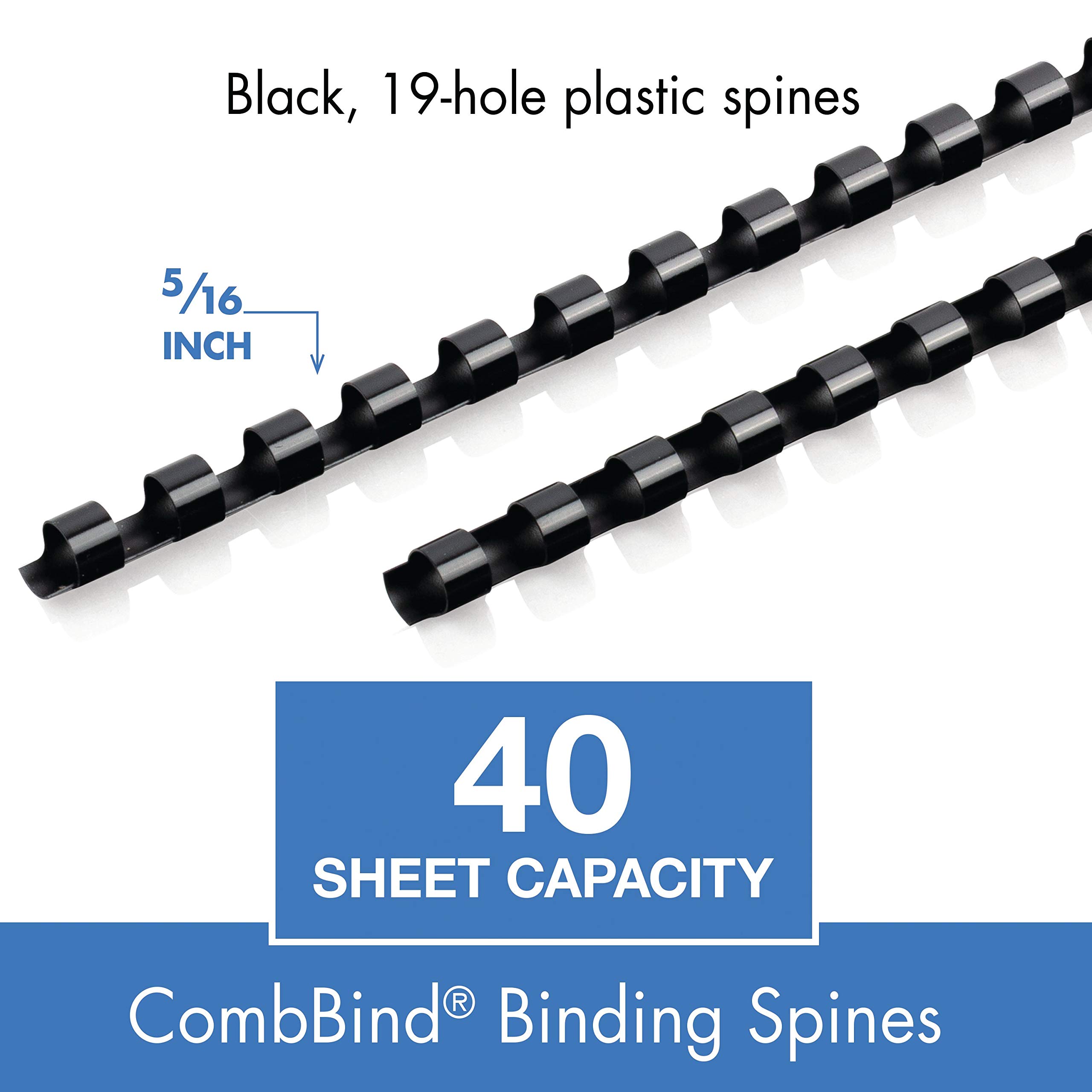 Snapklik.com : Mead CombBind Binding Spines/Spirals/Coils/Combs, 5/16 ...