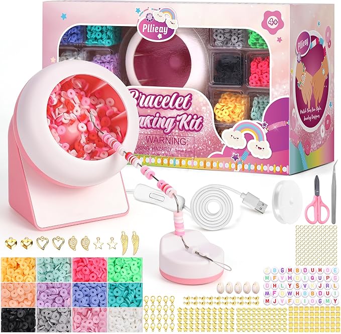 Amazon.com: Pllieay Clay Bead Spinner Kit Electric Bead Spinner for ...
