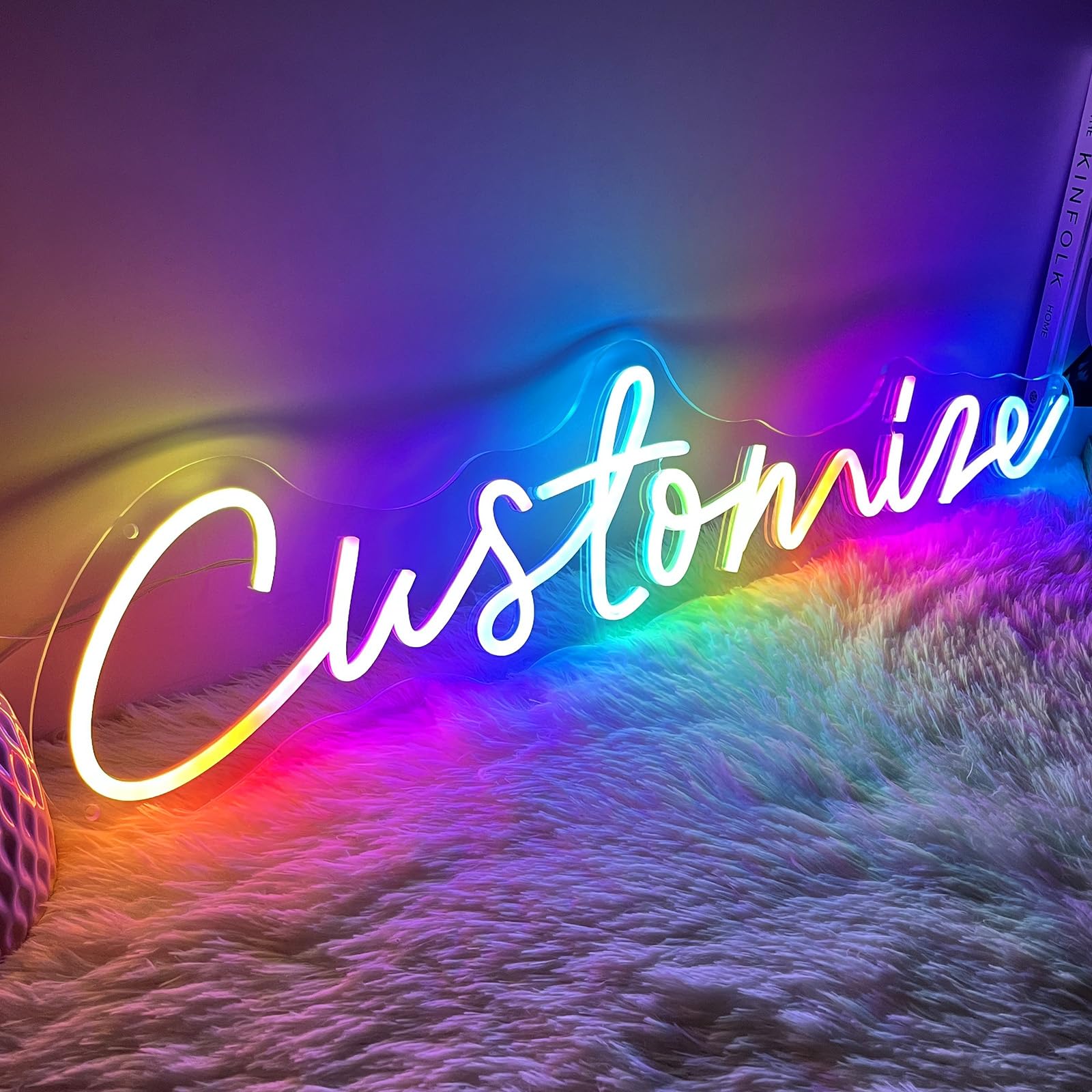 Neon Sign Lights Custom RGB Neon Sign - Personalized LED Name Light ...