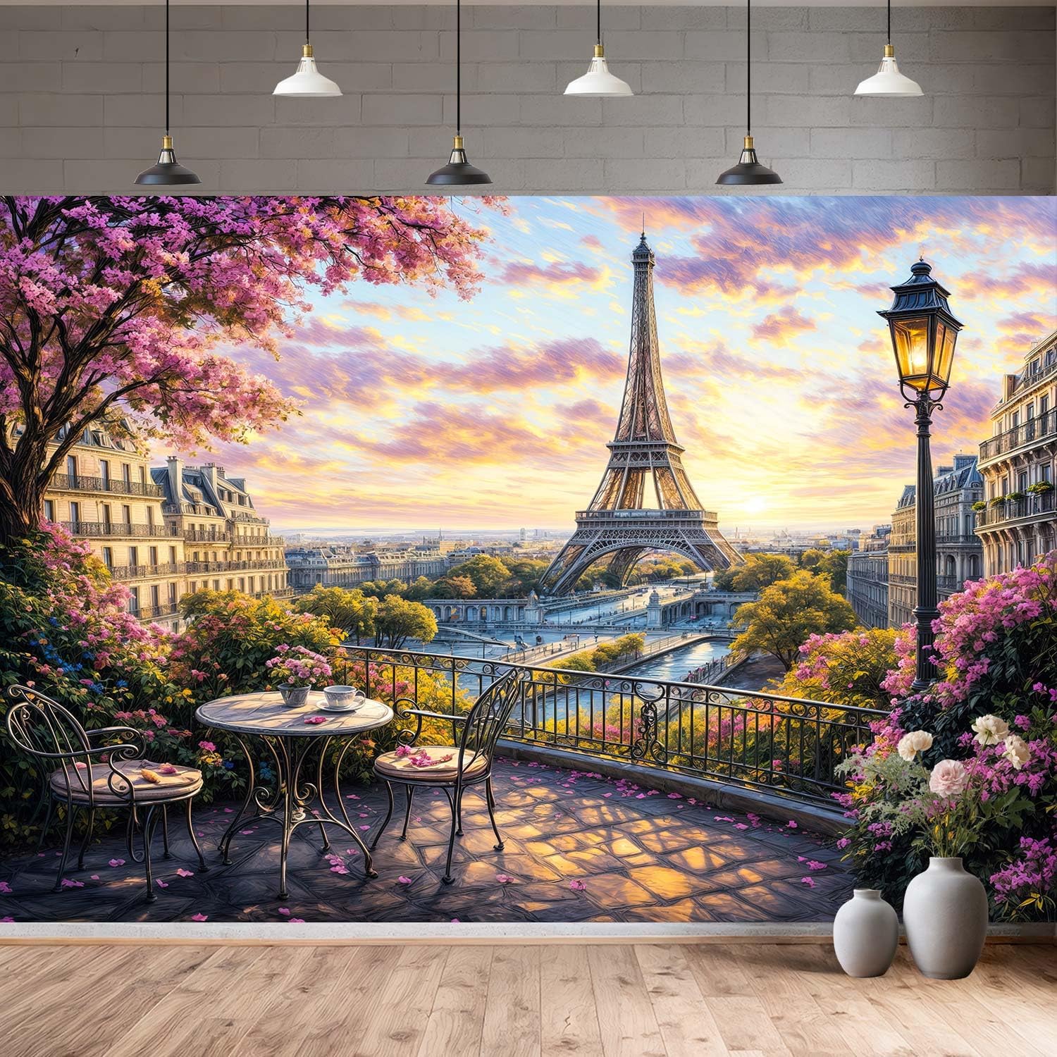 Amazon.com : 7X5 Ft Vintage Paris Backdrop Banner, Eiffel Tower ...