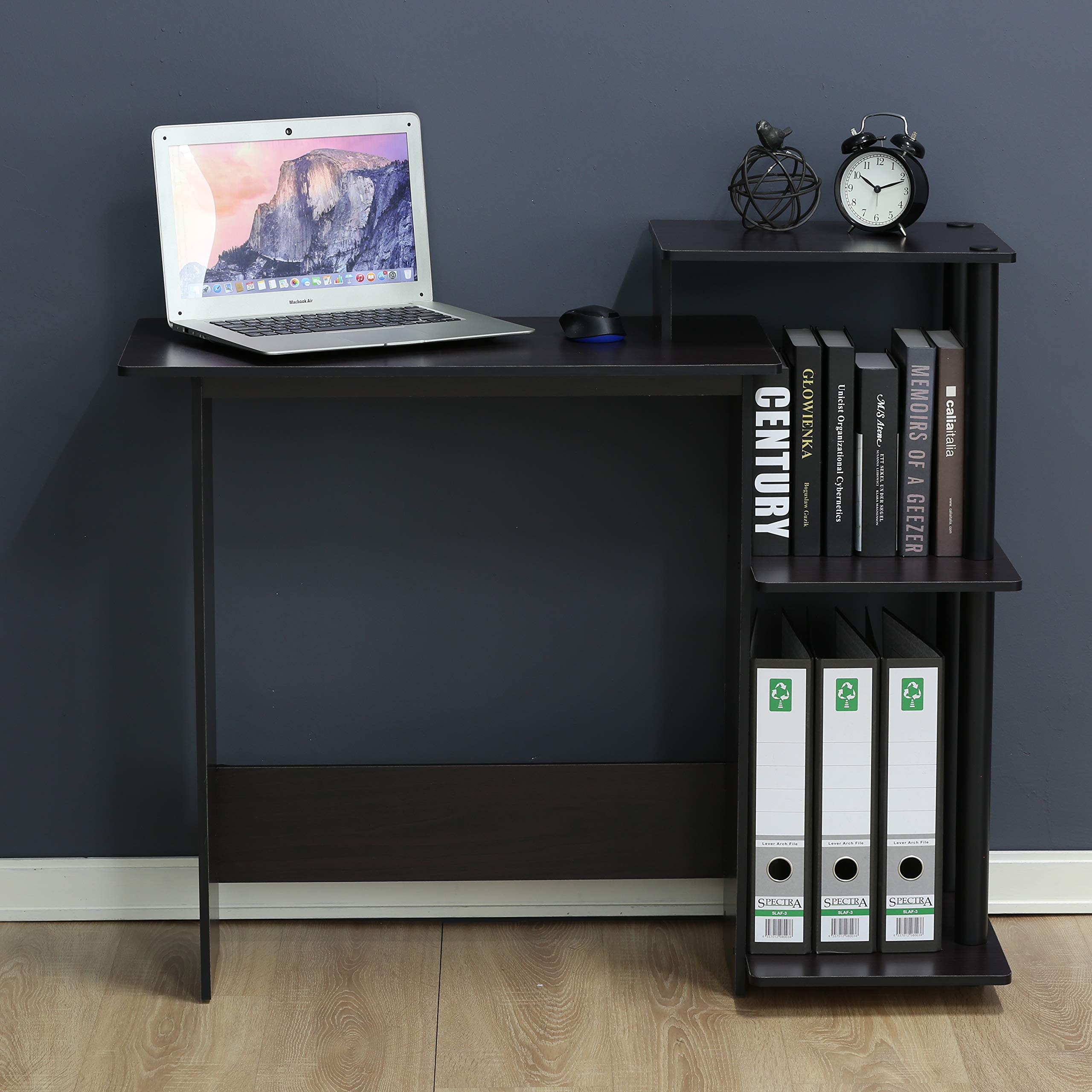 Furinno 11192bkgy Computer Desk Furinno 11192Gyw/Bk French Oak