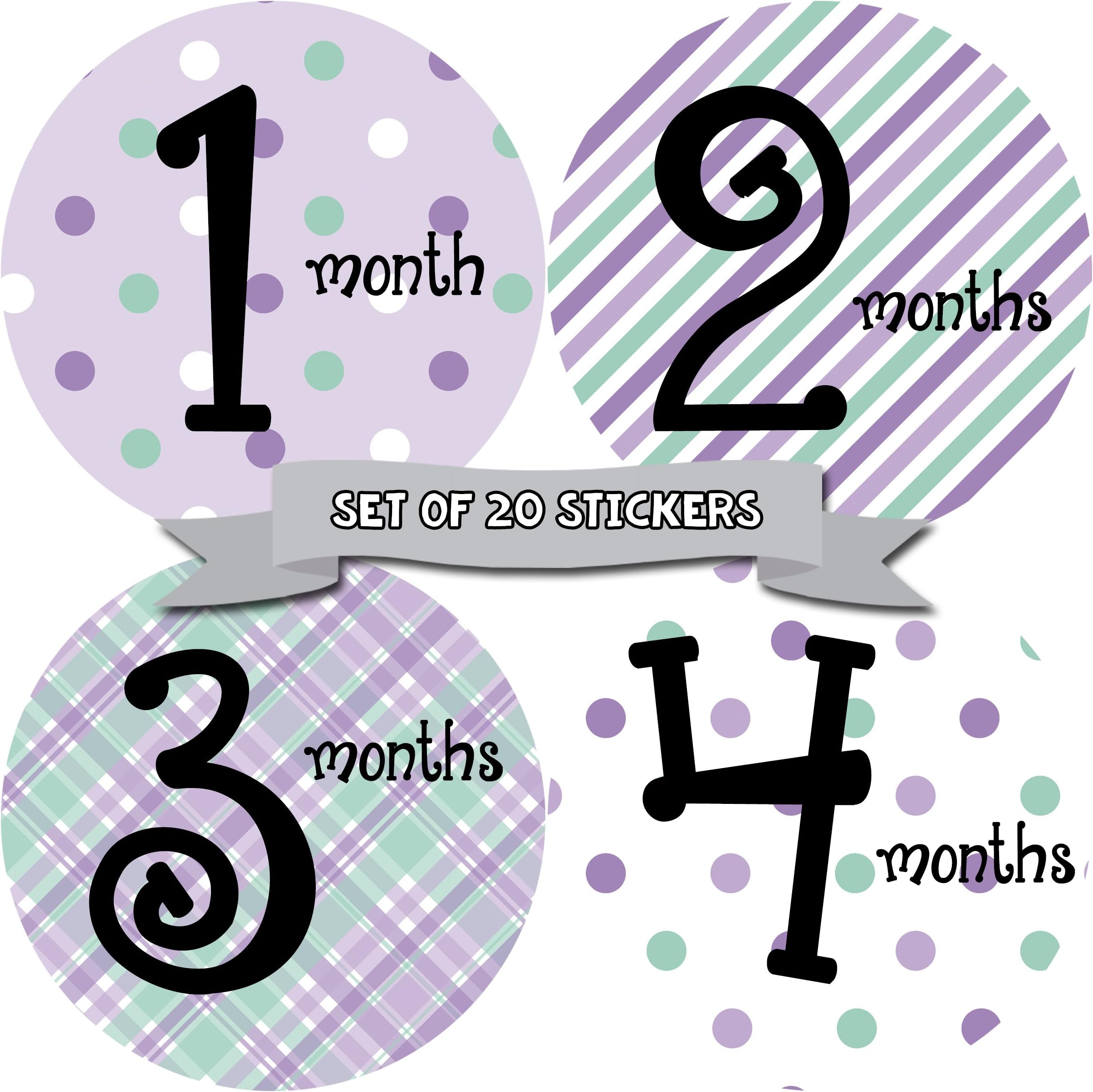 Amazon.com: Months in Motion Baby Monthly Necktie Stickers - Baby ...