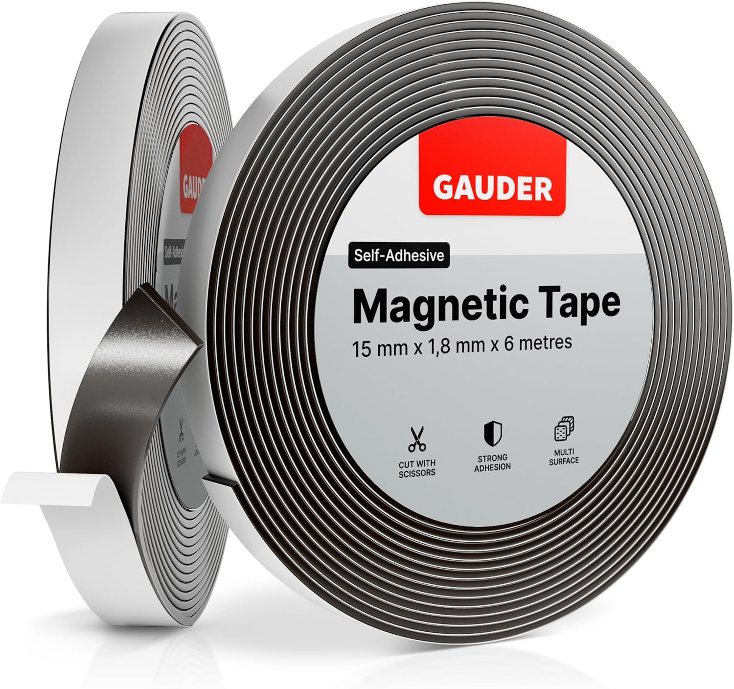 GAUDER Magnetic Tape Self Adhesive | Magnet Strips with Adhesive ...