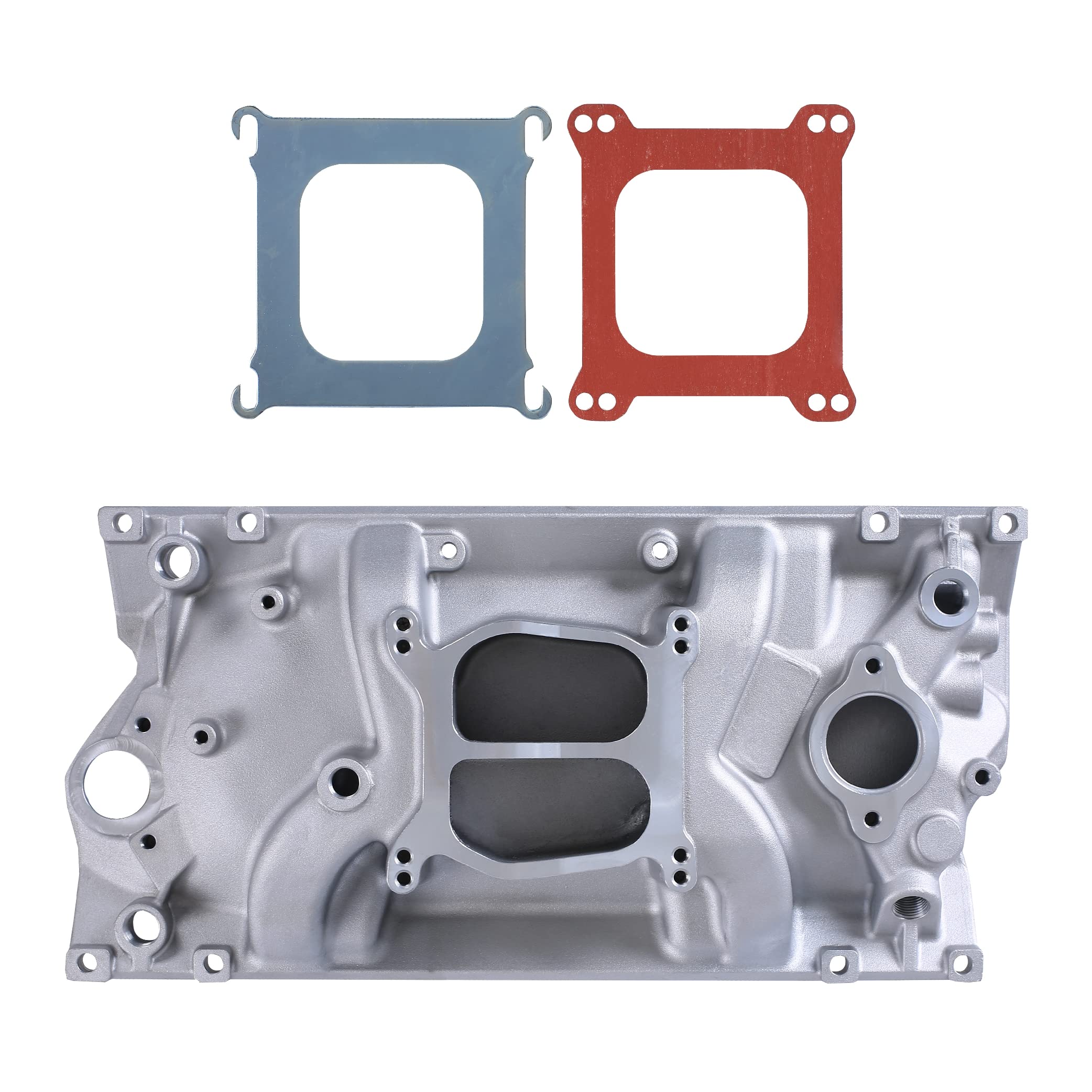 SBC Chevy 350 Vortec Polished Aluminum Dual Plane Intake Manifold 0 ...