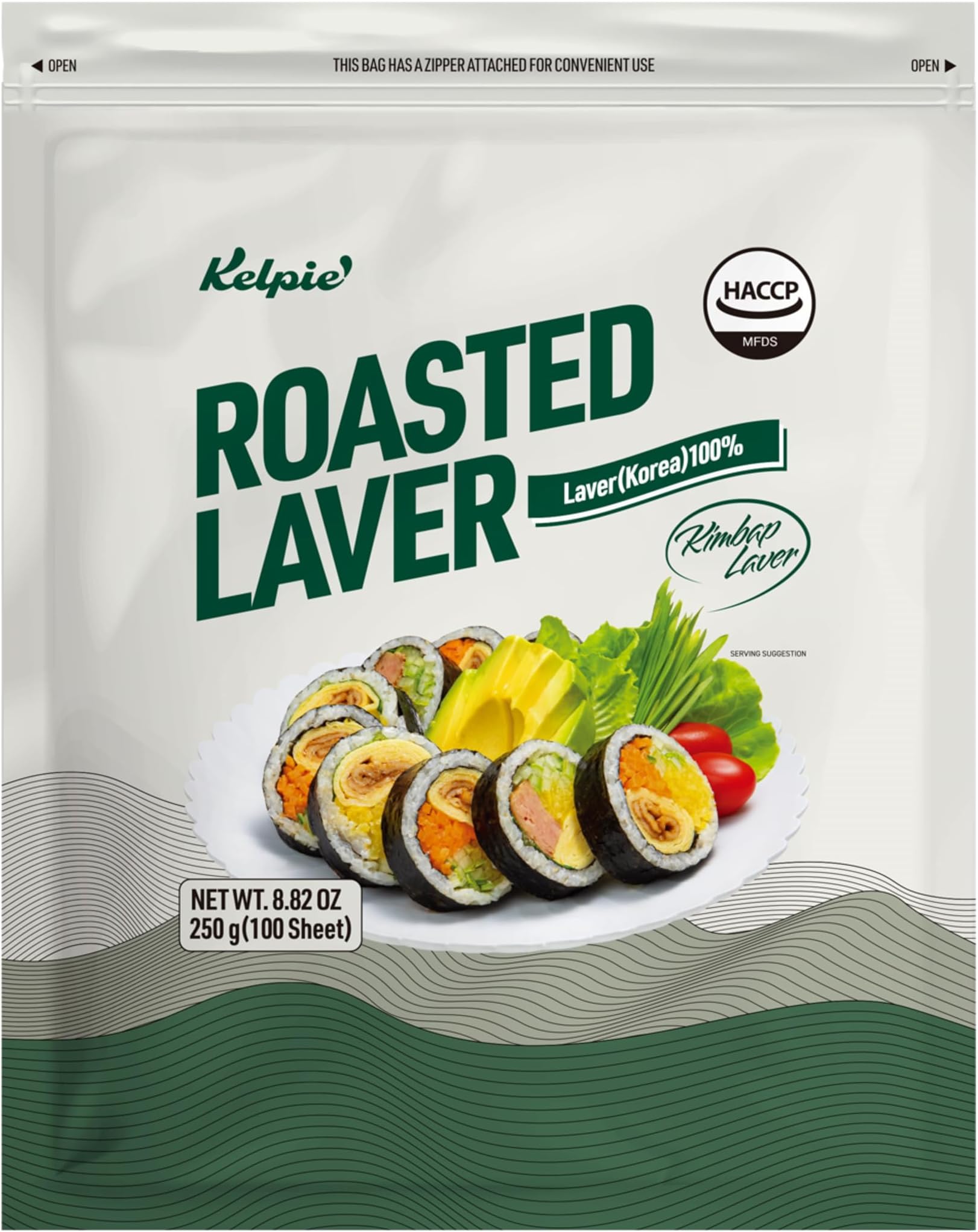 Amazon.com : JEOLLANAMDO Kelpie -Premium Roasted Seaweed Sheets [ 100 ...