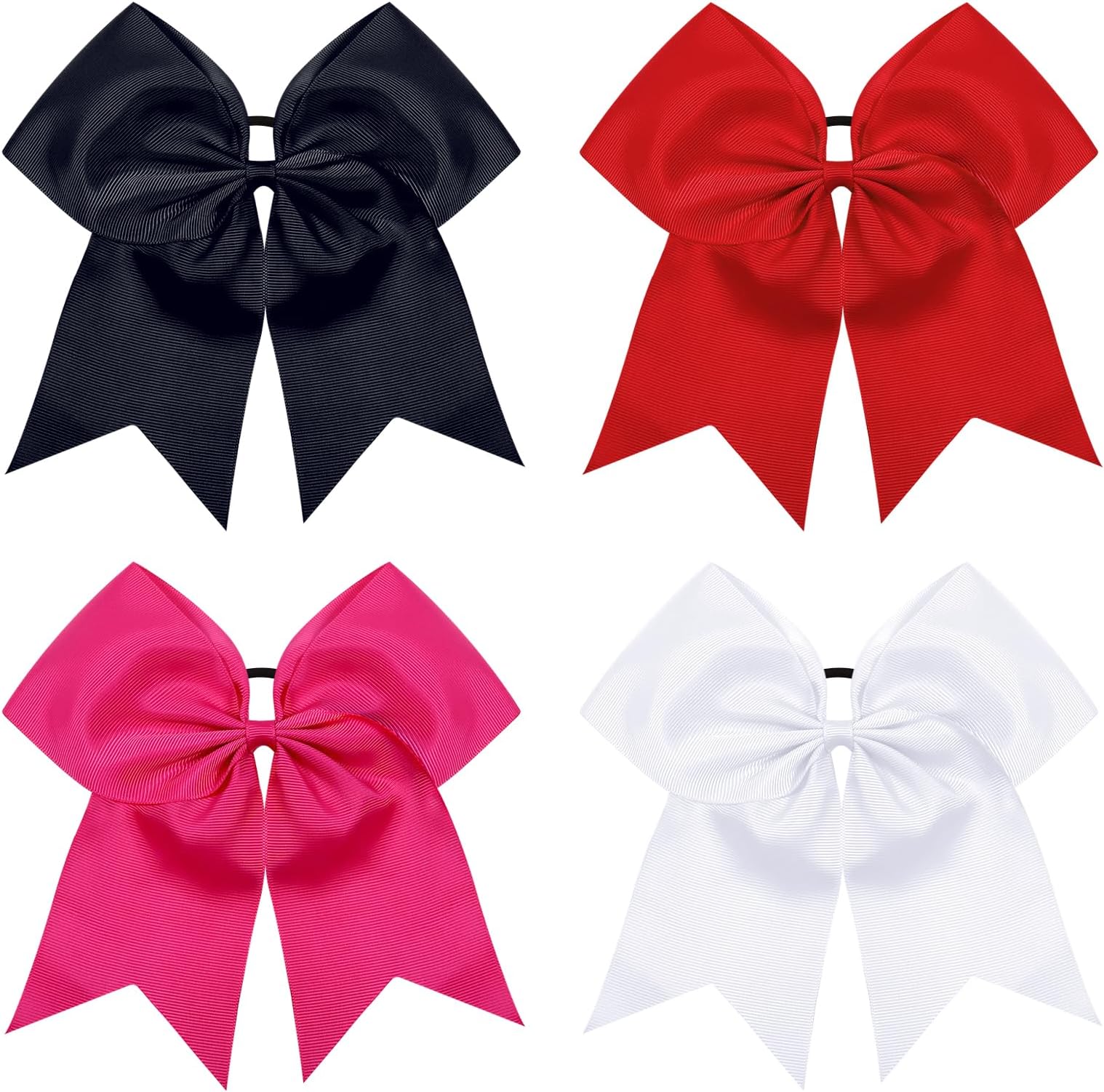 Amazon.com : Cheer bows white Tryouts, practice, Team Autograph Hair ...