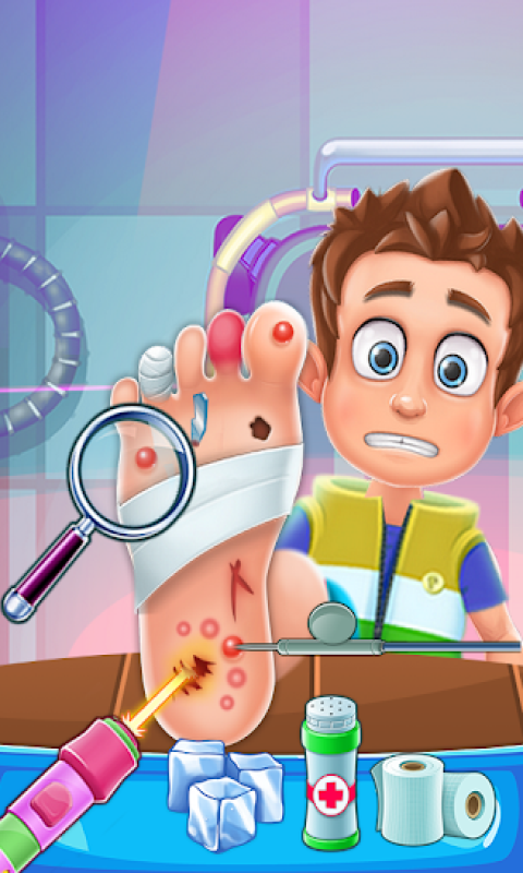 Foot Care Doctor Simulation Games : Foot Doctor Hospital Games Feet ...