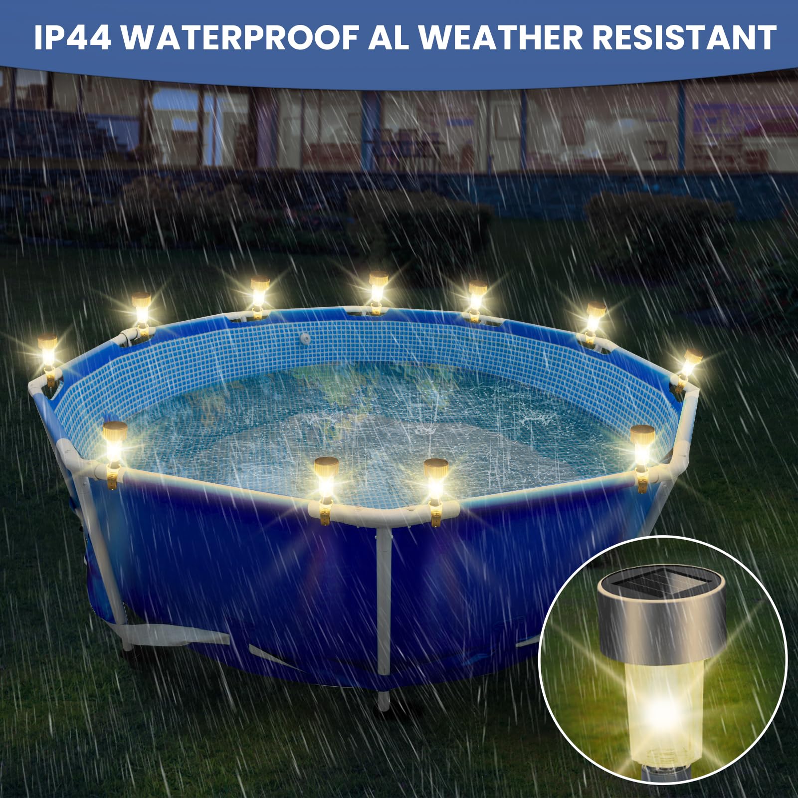Snapklik.com : SALMOPH Pool Lights For Above Ground Pools, Waterproof ...