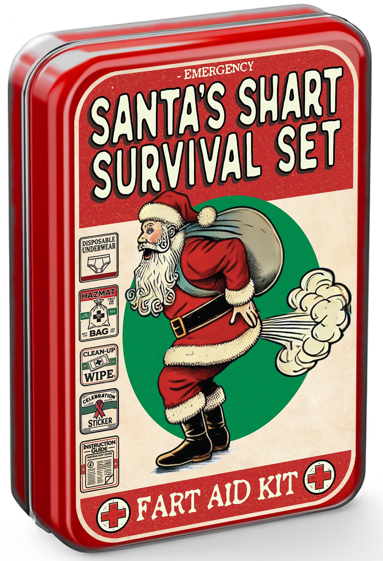 Snapklik.com : Santas Shart Survival Set - Funny 2024 Mens Stocking ...