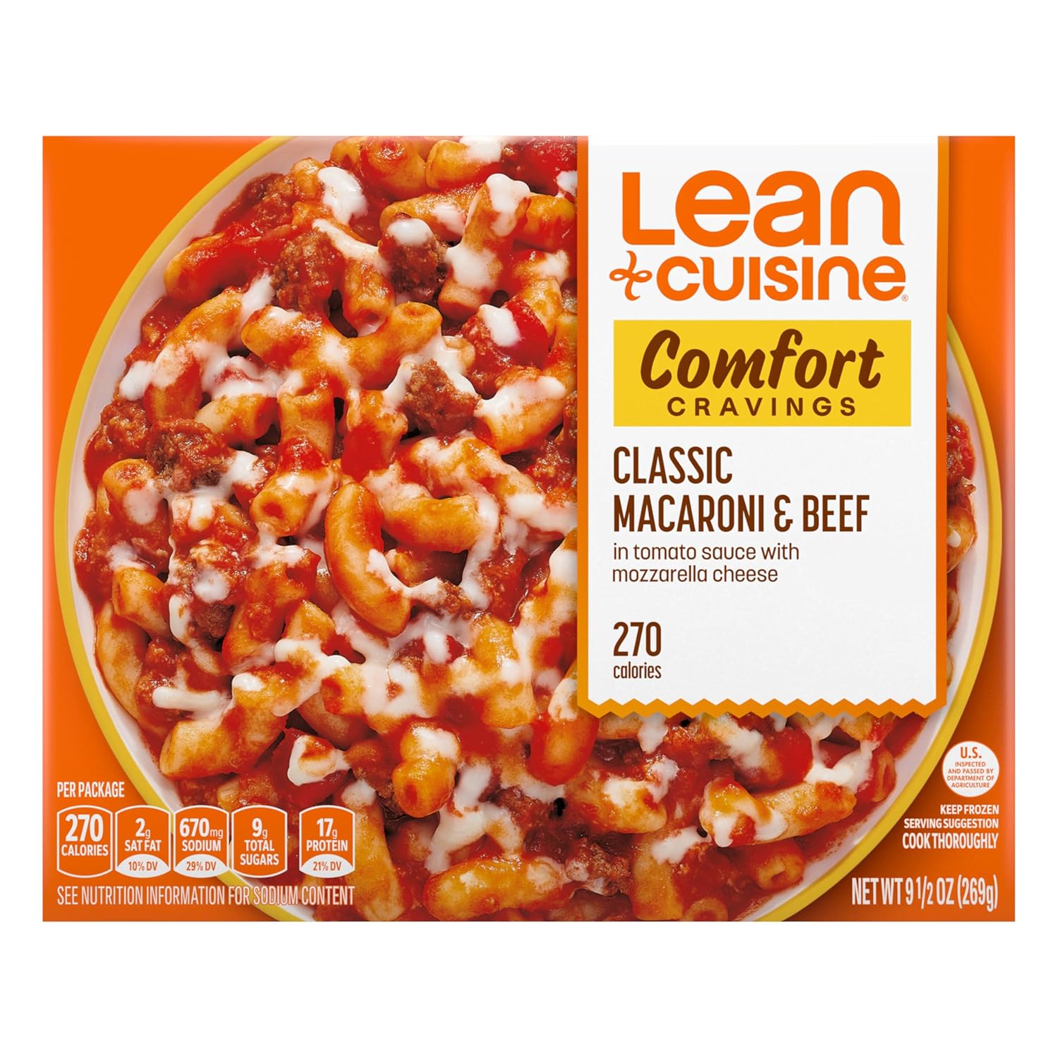 Amazon.com: Lean Cuisine Frozen Meal Classic Macaroni and Beef, Comfort ...