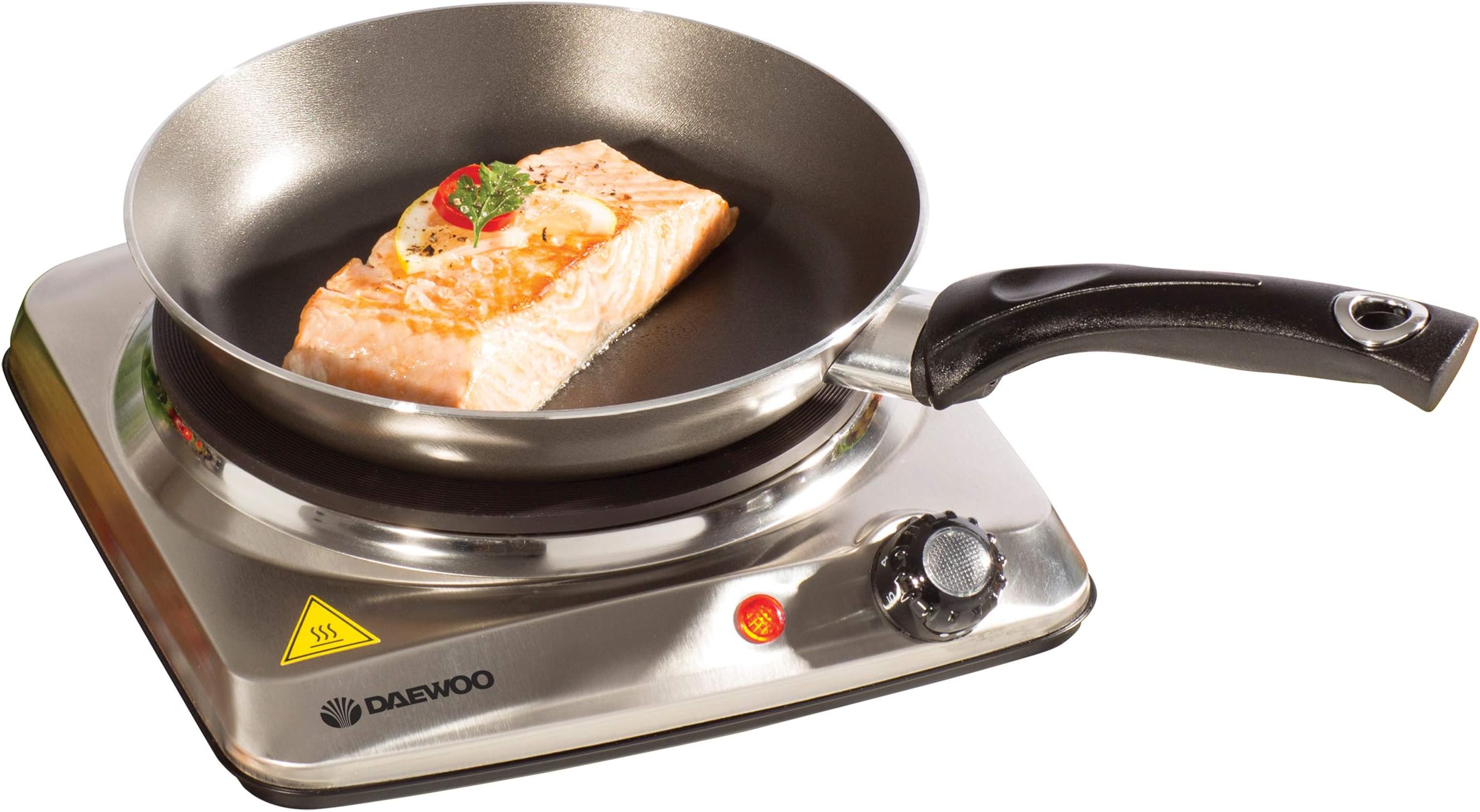 Daewoo Stainless Steel Single Hot Plate - Portable & Compact - Cast ...