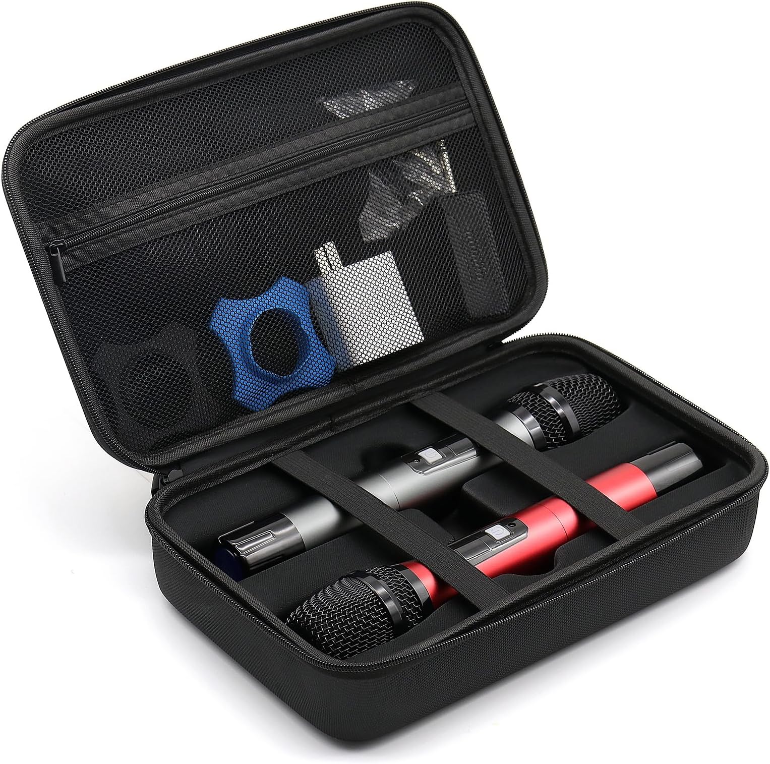 Amazon.com: HanZhiQiang Hard Travel Carrying Mic Case Wireless Lavalier ...