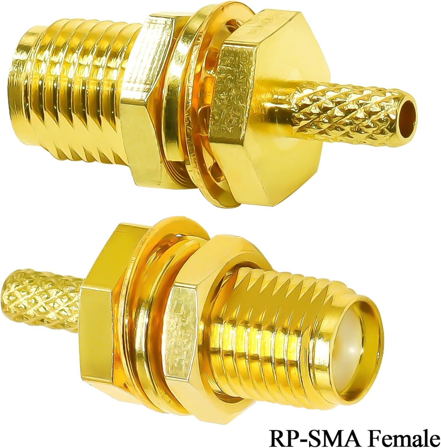 RP SMA Female Plug Crimp Connector TUOLNK Reverse Polarity SMA Female ...
