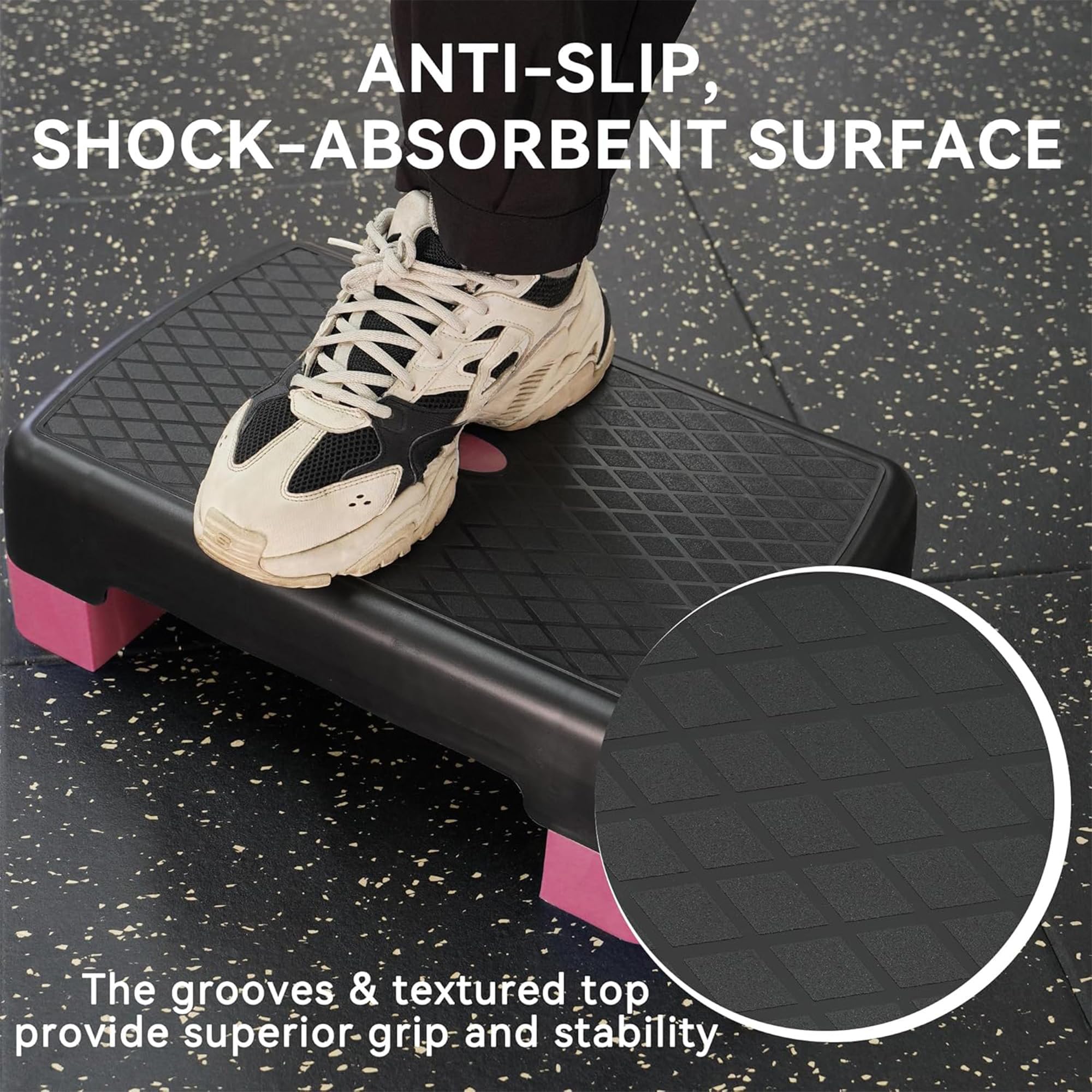 Snapklik.com : Fitvids 18" Workout Aerobic Stepper Step Platform