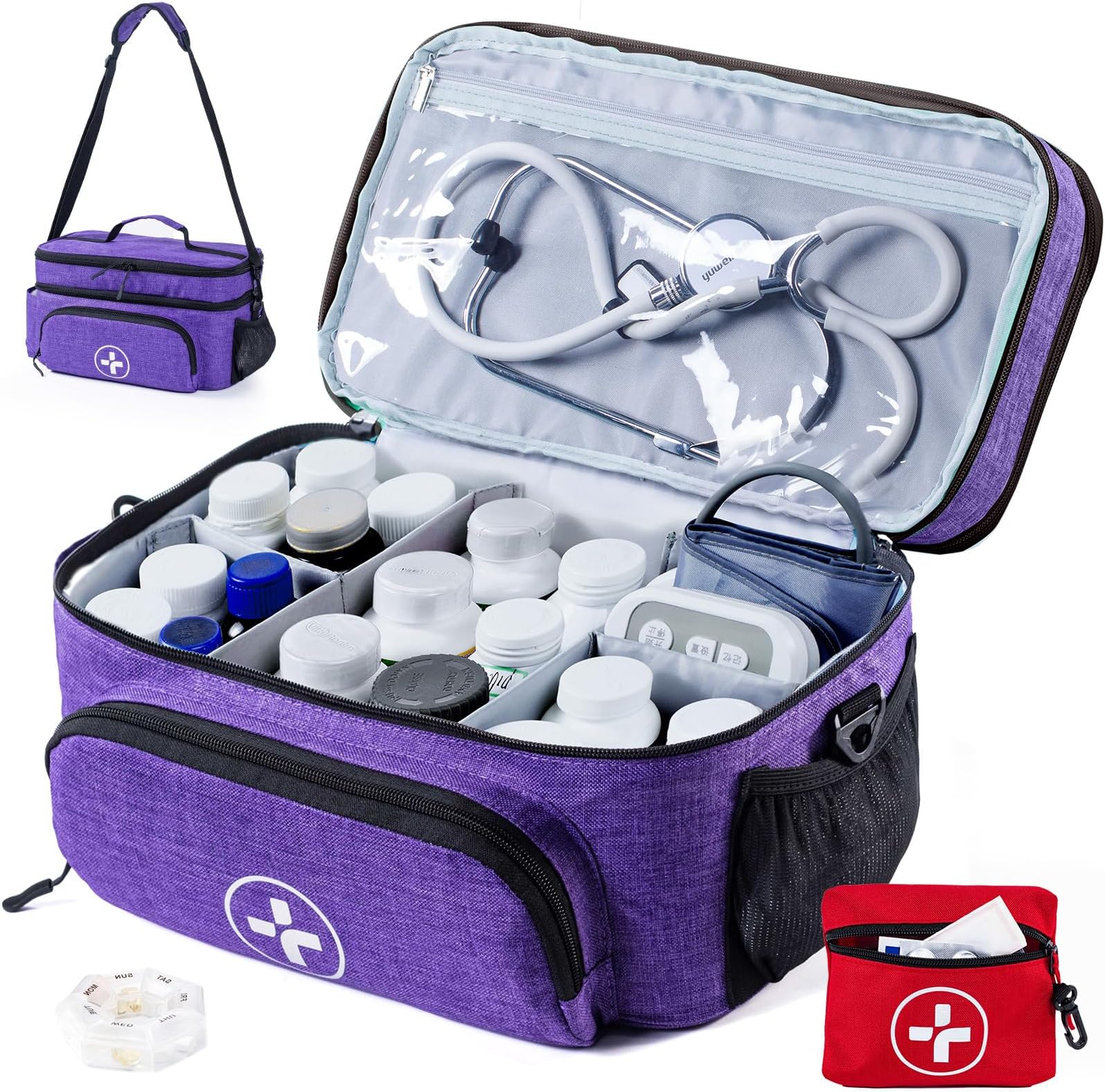 Amazon.com: Medicine Storage Bag Empty Emergency Bag Medicine Bag ...