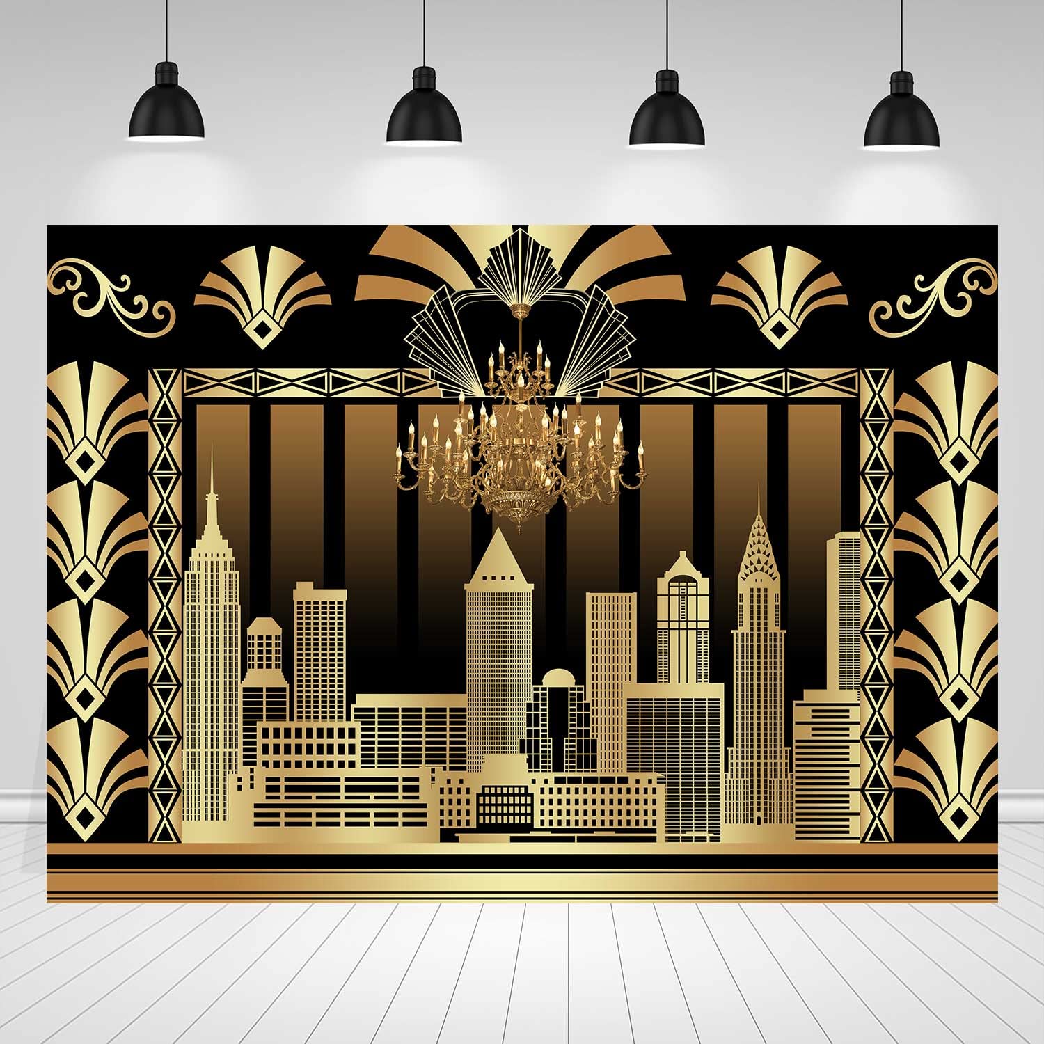 Great Gatsby Background Blank 1920s Great Gatsby Party Backdrop Banner