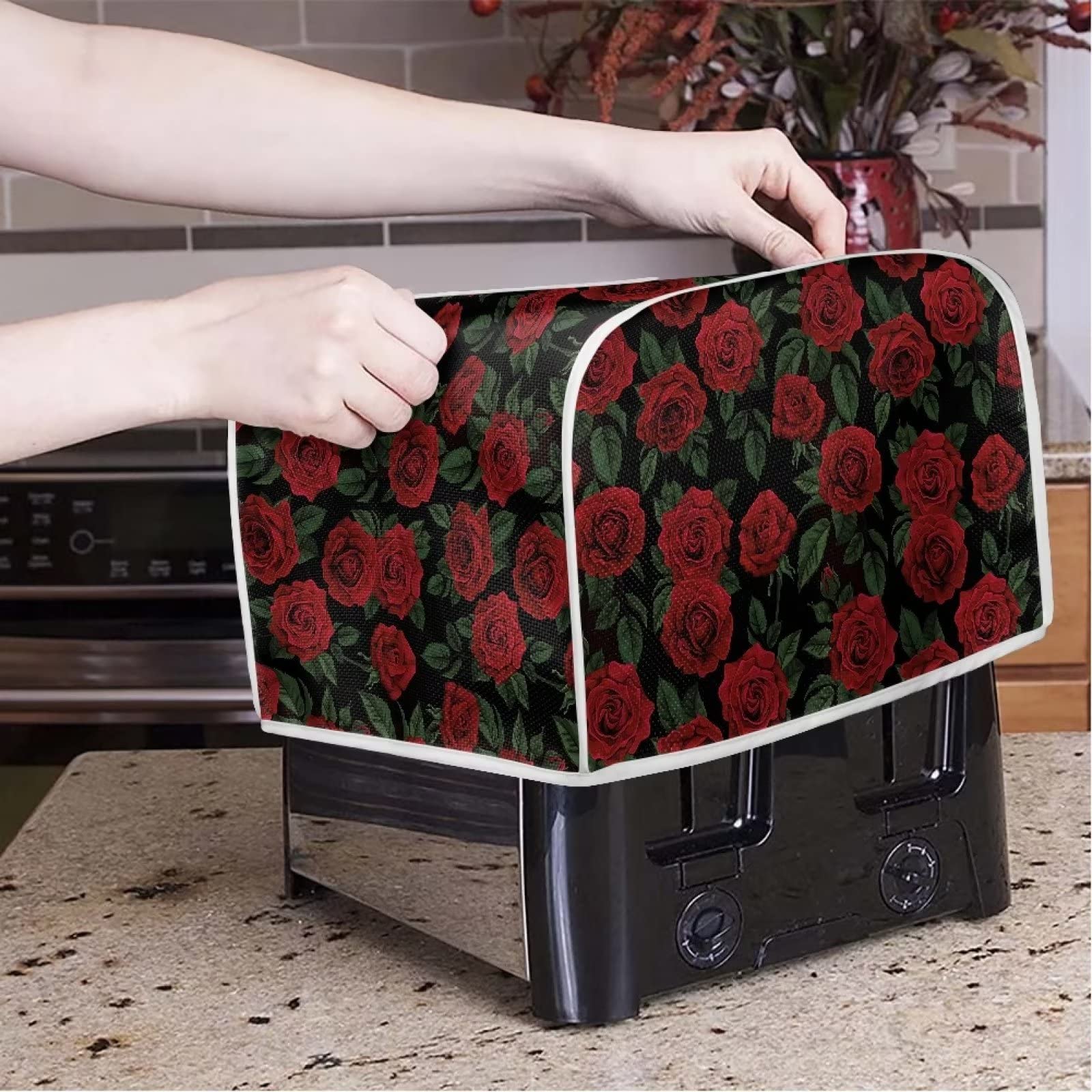 Red 4 Slice Toaster Cover