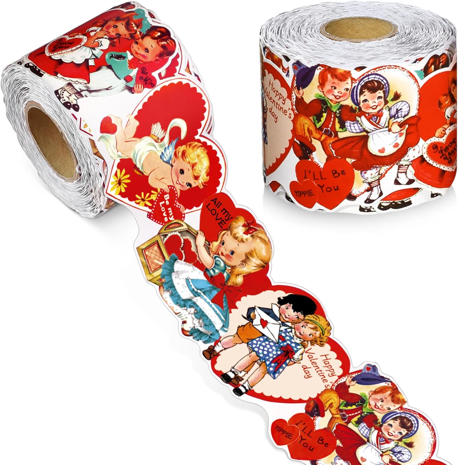 Amazon.com : Fuutreo 68.9 ft Vintage Valentine Day Bulletin Board ...