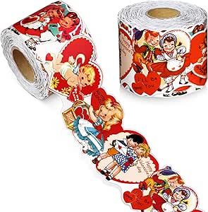 Amazon.com : Fuutreo 68.9 ft Vintage Valentine Day Bulletin Board ...
