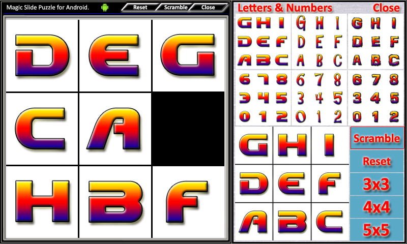 Magic Slide Puzzle - Letters & Numbers:Amazon.in:Appstore for Android
