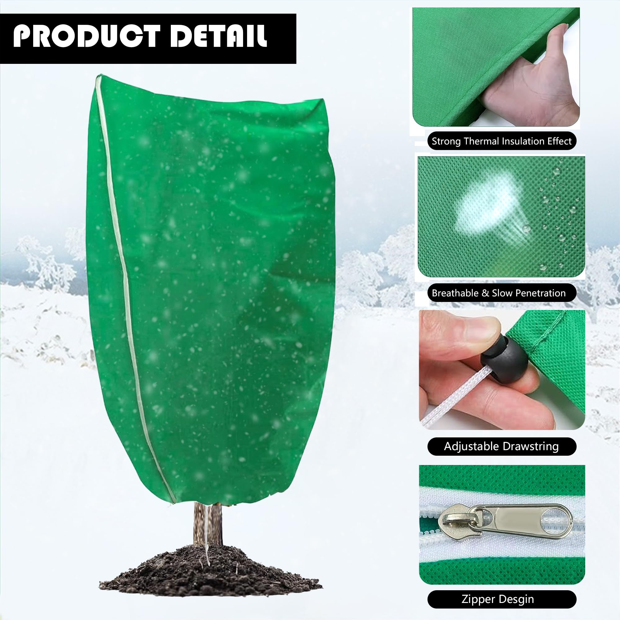 Snapklik.com : AUTOHJ Plant Covers Freeze Protection 79" X 98" Large ...