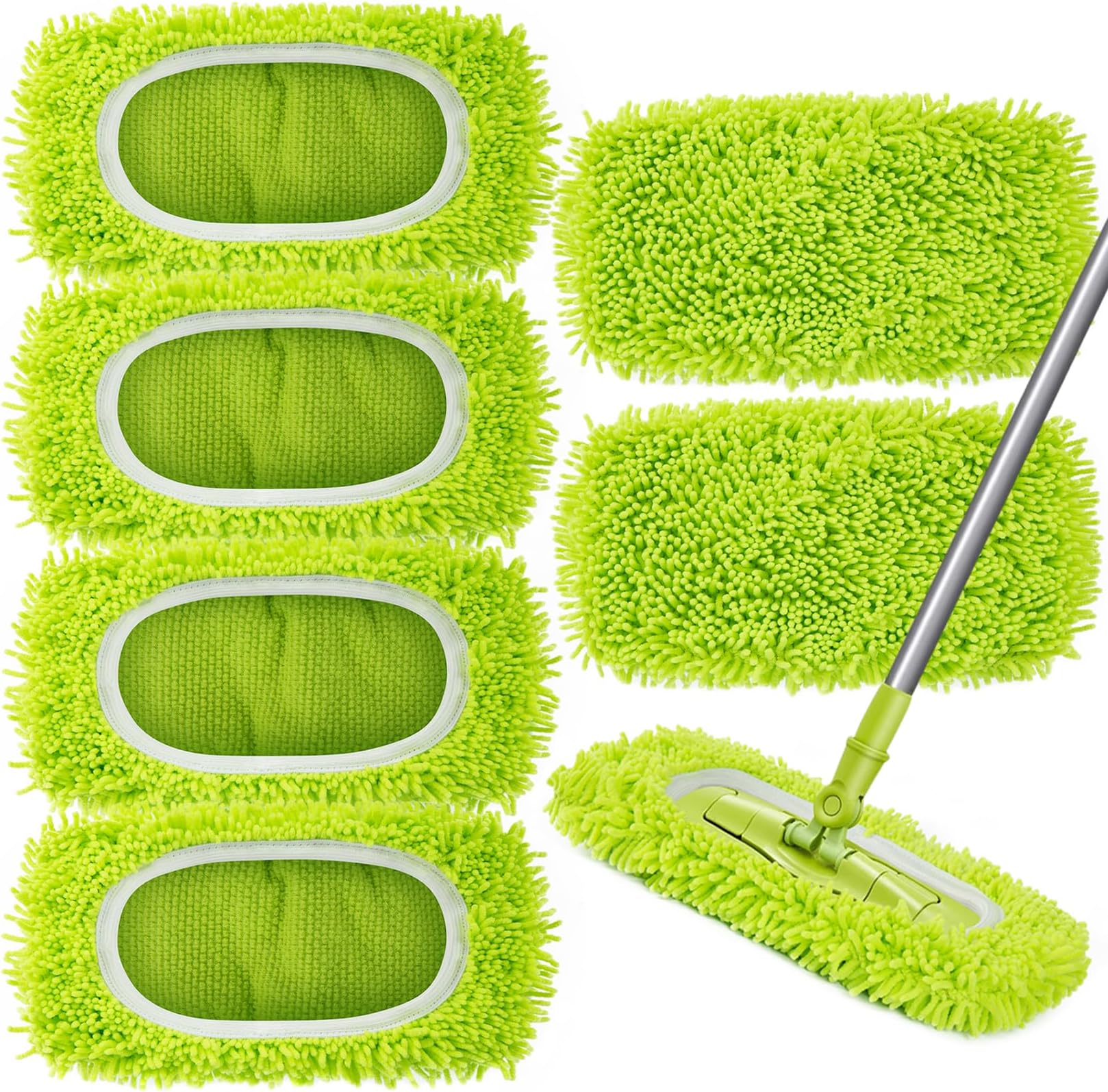 Amazon.com: Unoutur Reusable Dry Sweeping Cloths Microfiber Wet Mop ...
