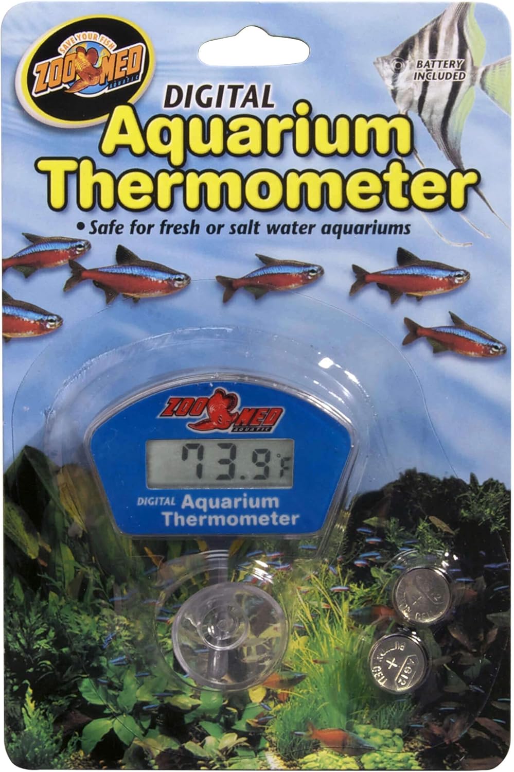 Zoo Med Laboratories TH25 Digital Aquarium Thermometer : Amazon.ca: Pet ...