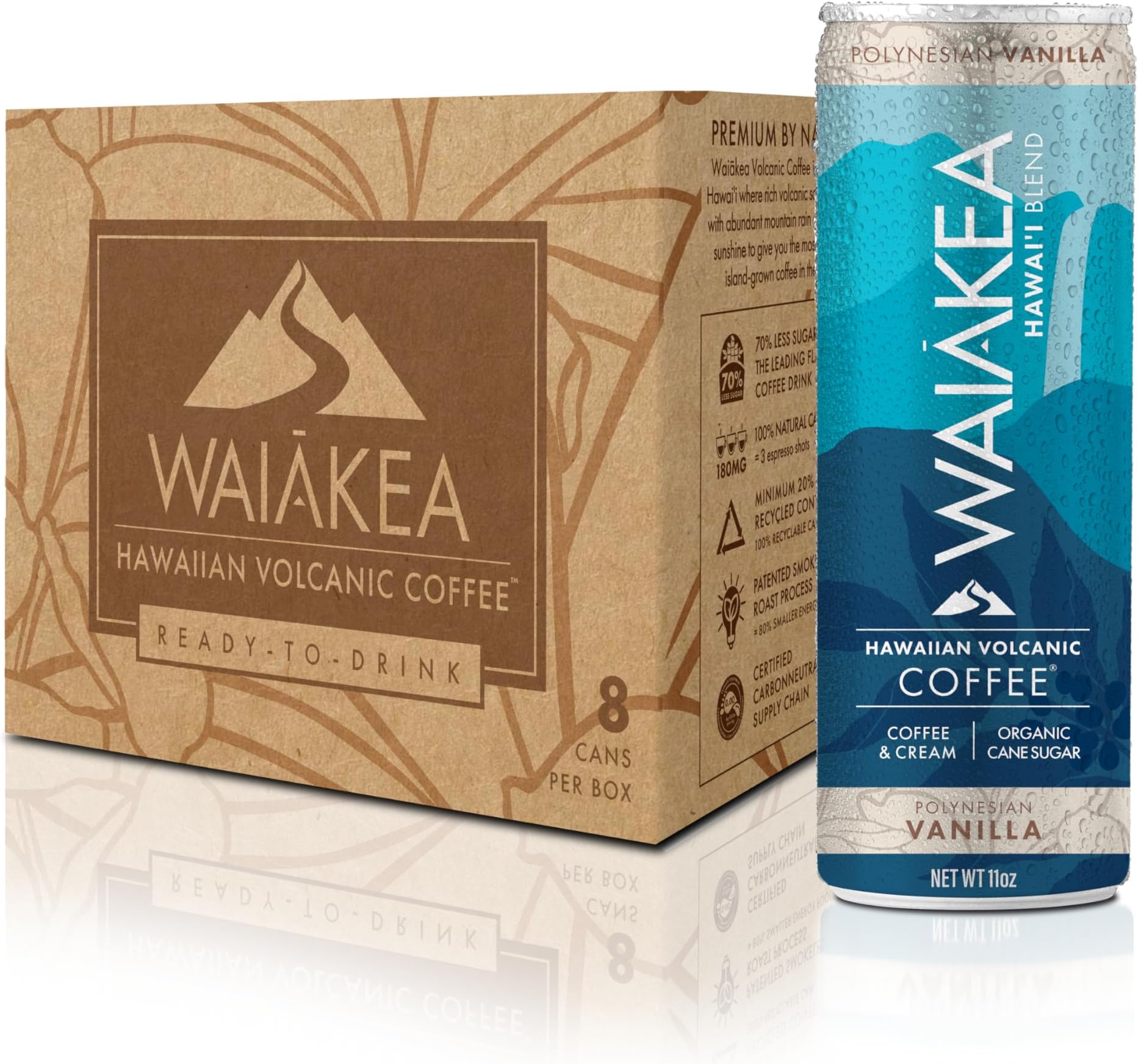 Amazon.com: Waiakea Hawaiian Volcanic Coffee | Polynesian Vanilla Ready ...