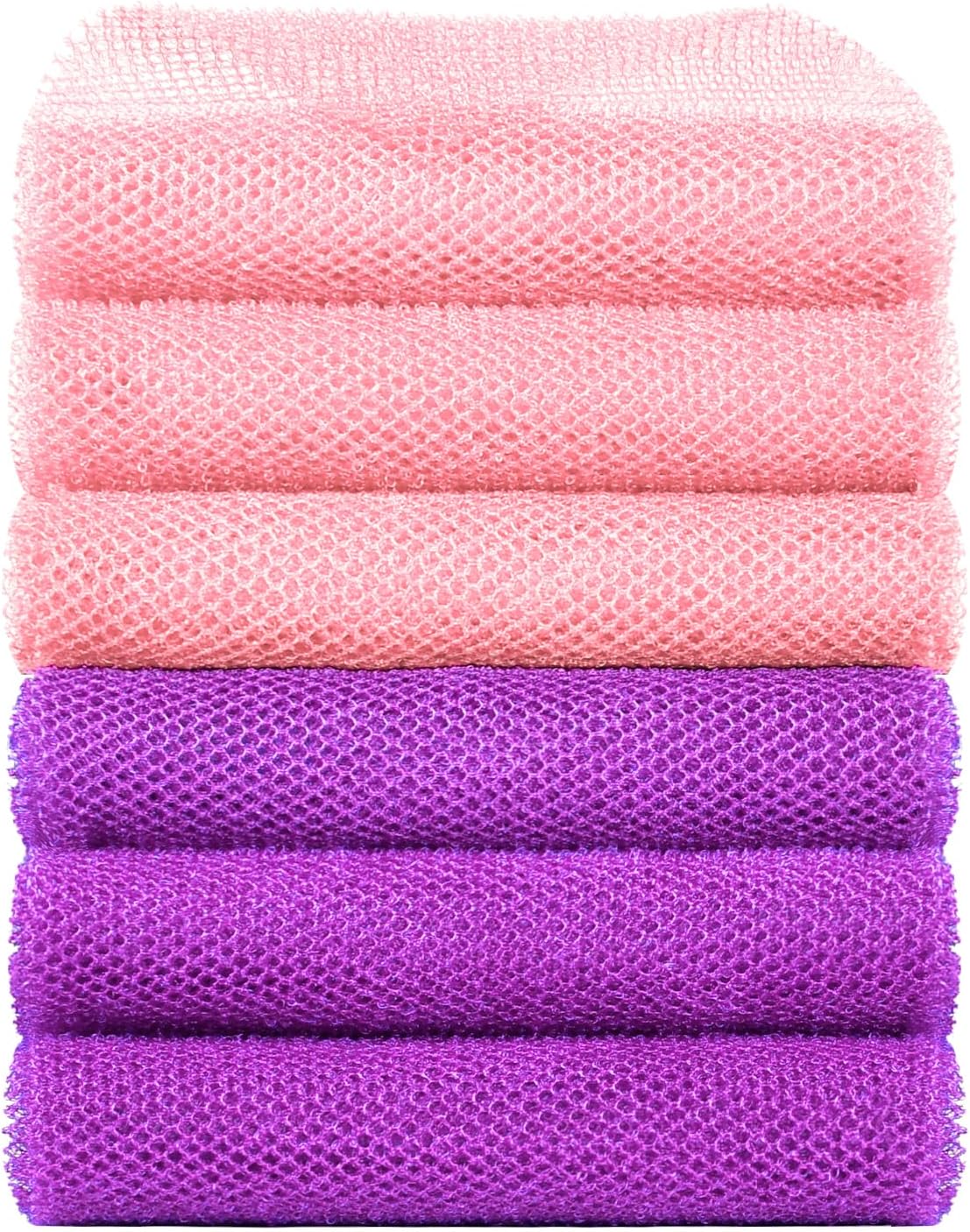 Amazon.com: Metene 3 Pieces African Exfoliating Net, Colorful African ...