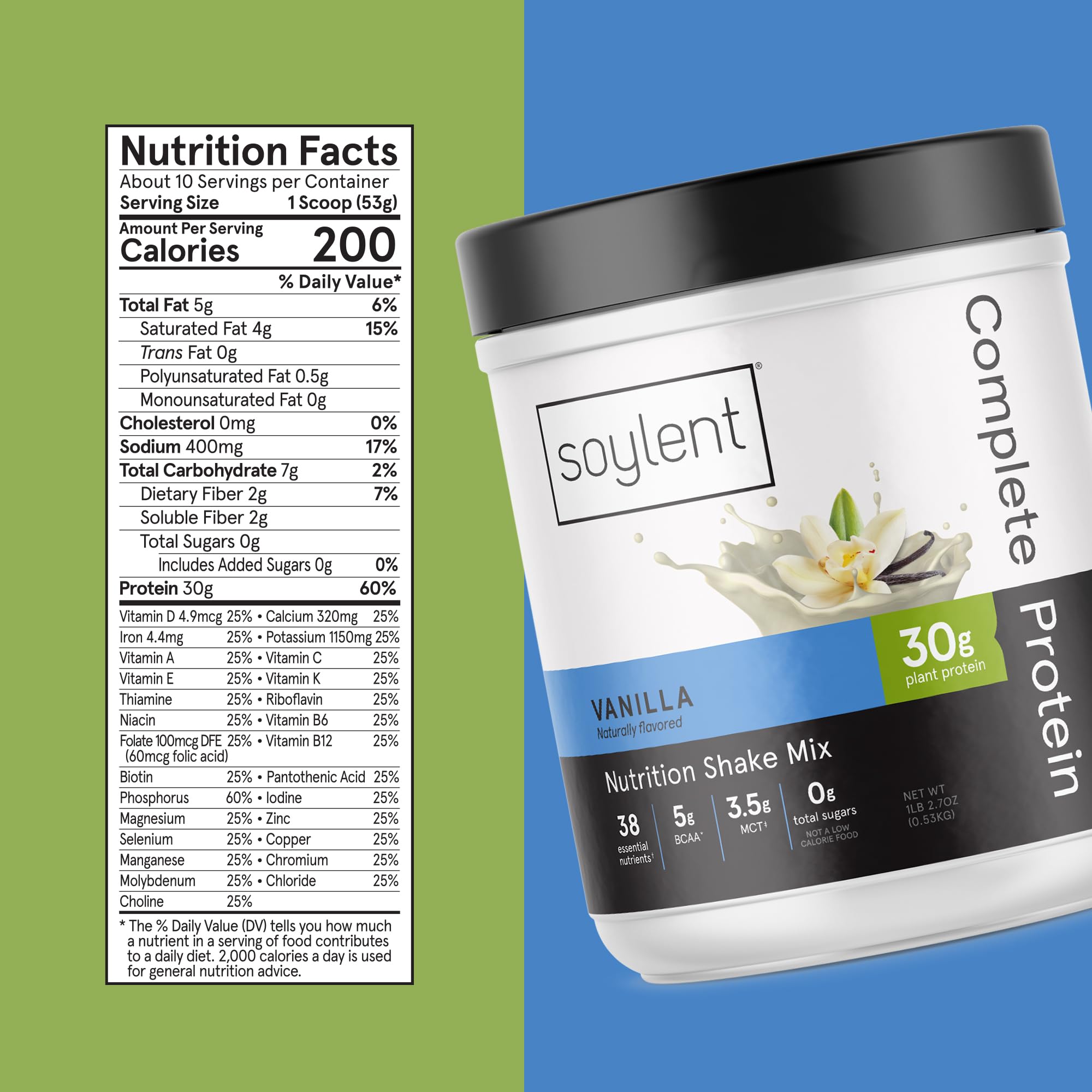 Snapklik.com : Soylent Complete Protein Powder, Vanilla, 30g Protein Shake For Muscle Growth And ...