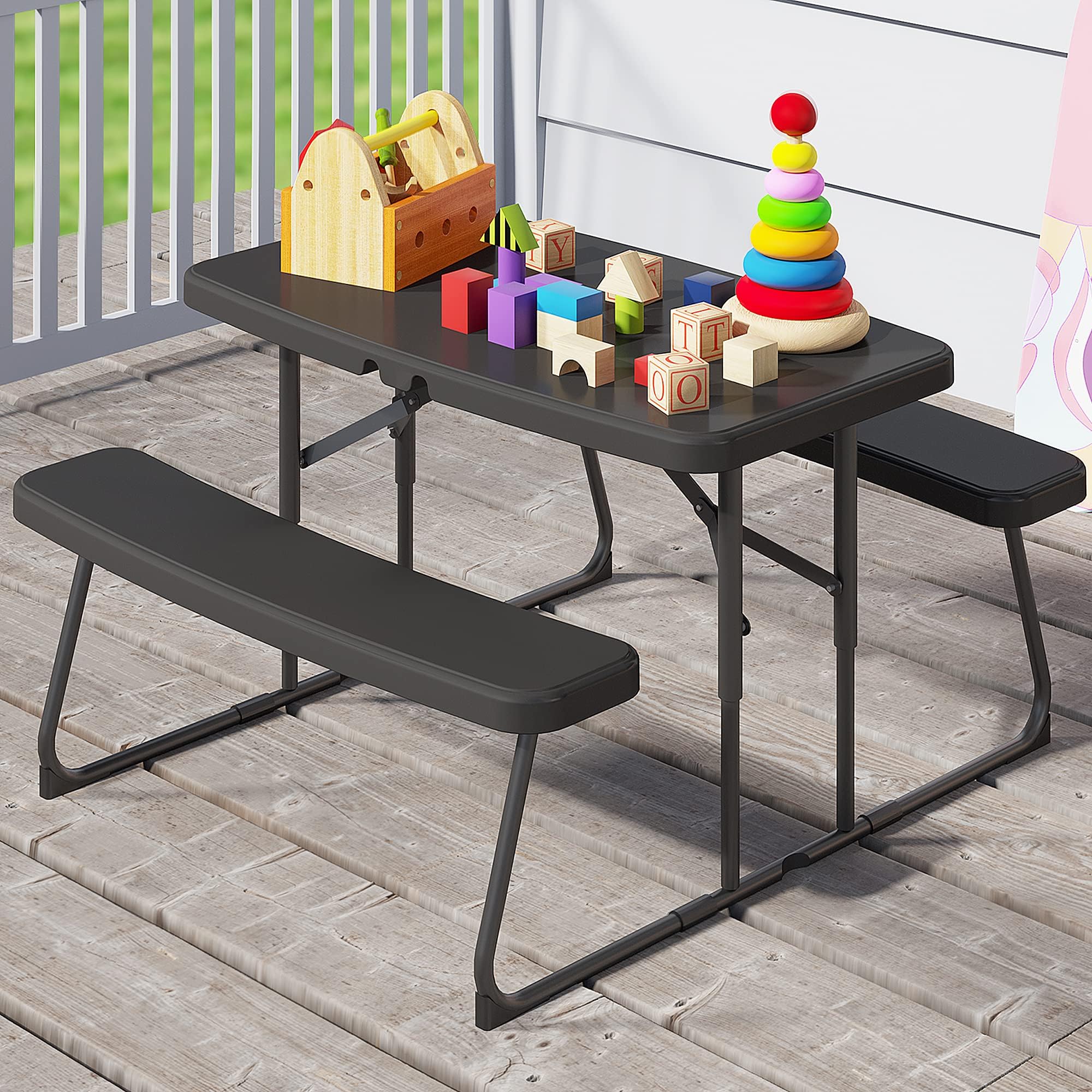 Amazon.com : LIFETIME 280094 Kid's Picnic Table, Size 1, Almond ...