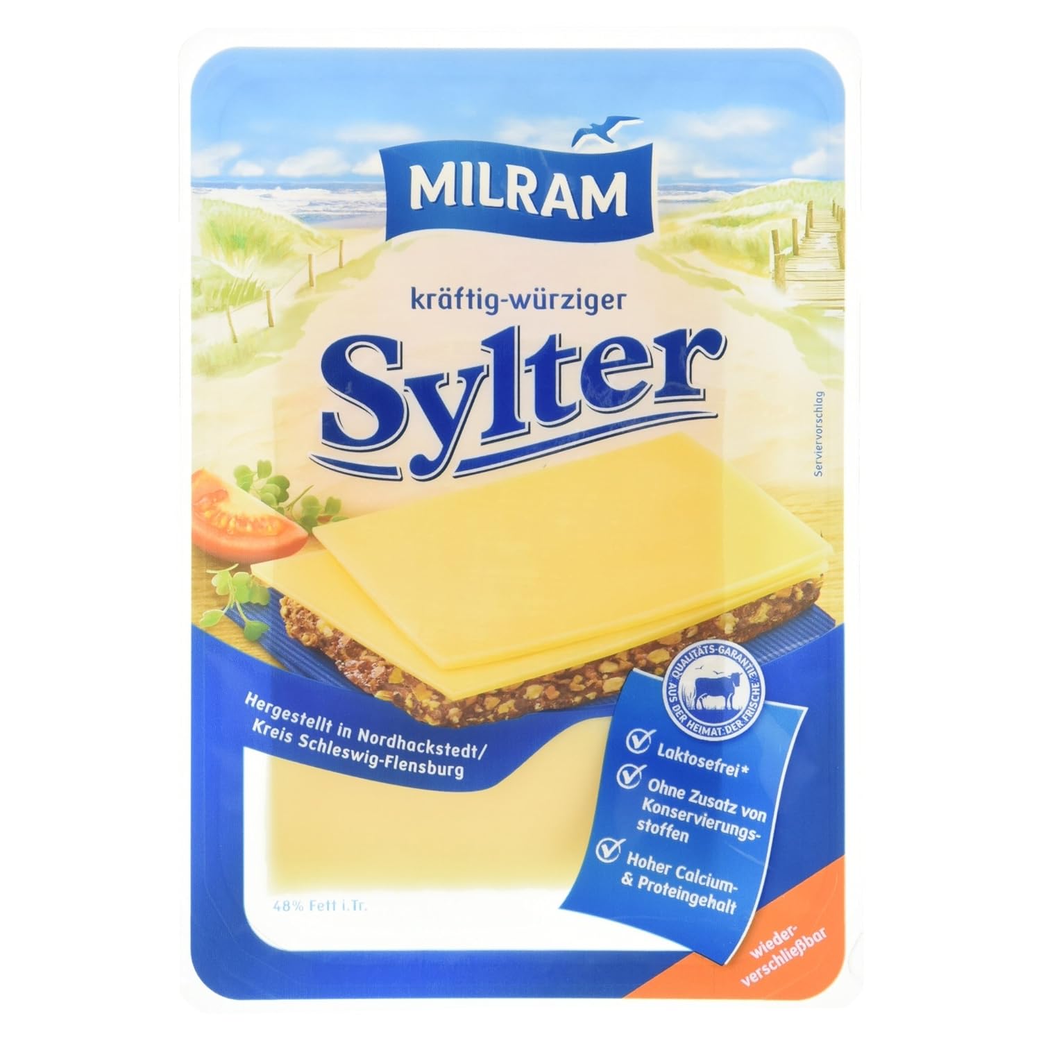 Milram Sylter Käse in Scheiben 48%, 175 g : Amazon.de: Lebensmittel ...