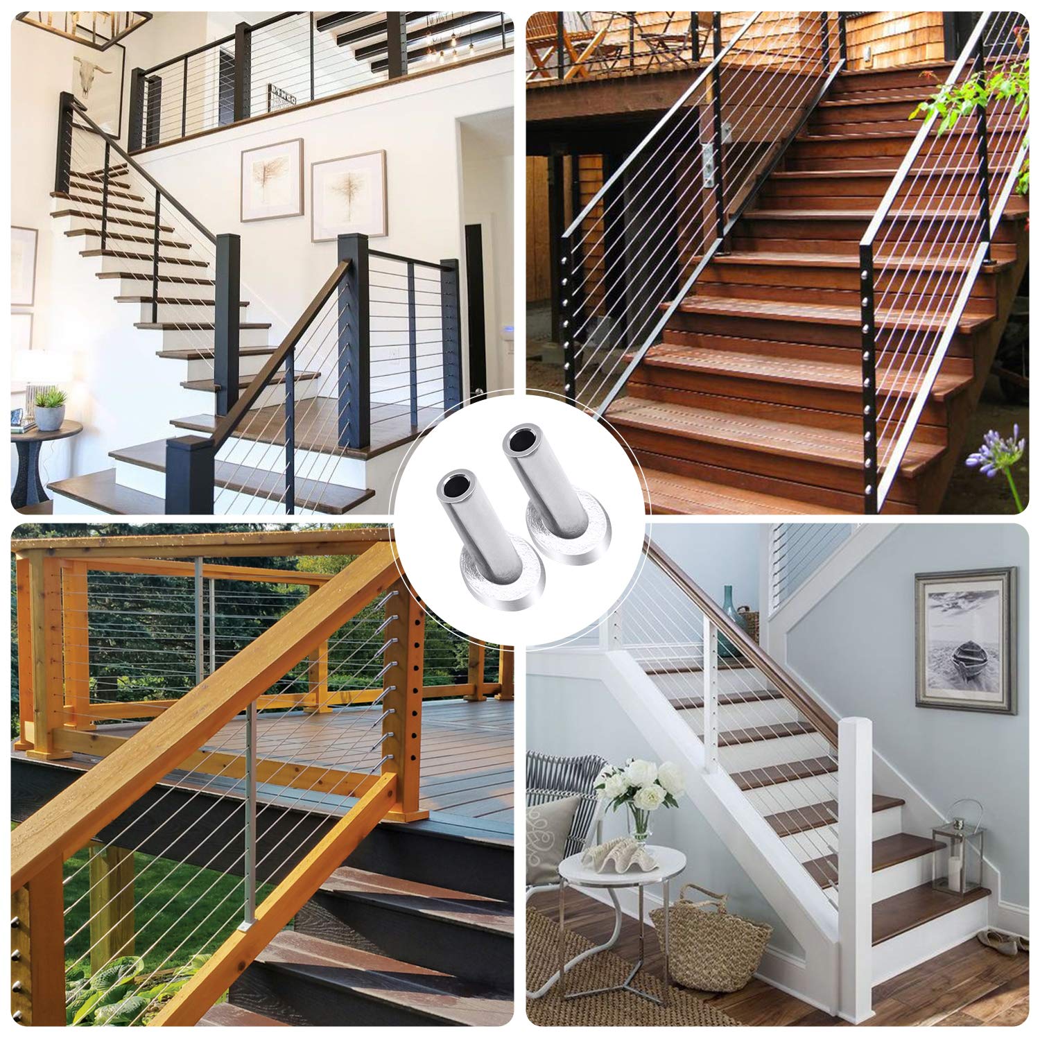 Snapklik.com : Patent Design CKE 40 PCS 30 Degree Angle Cable Railing ...