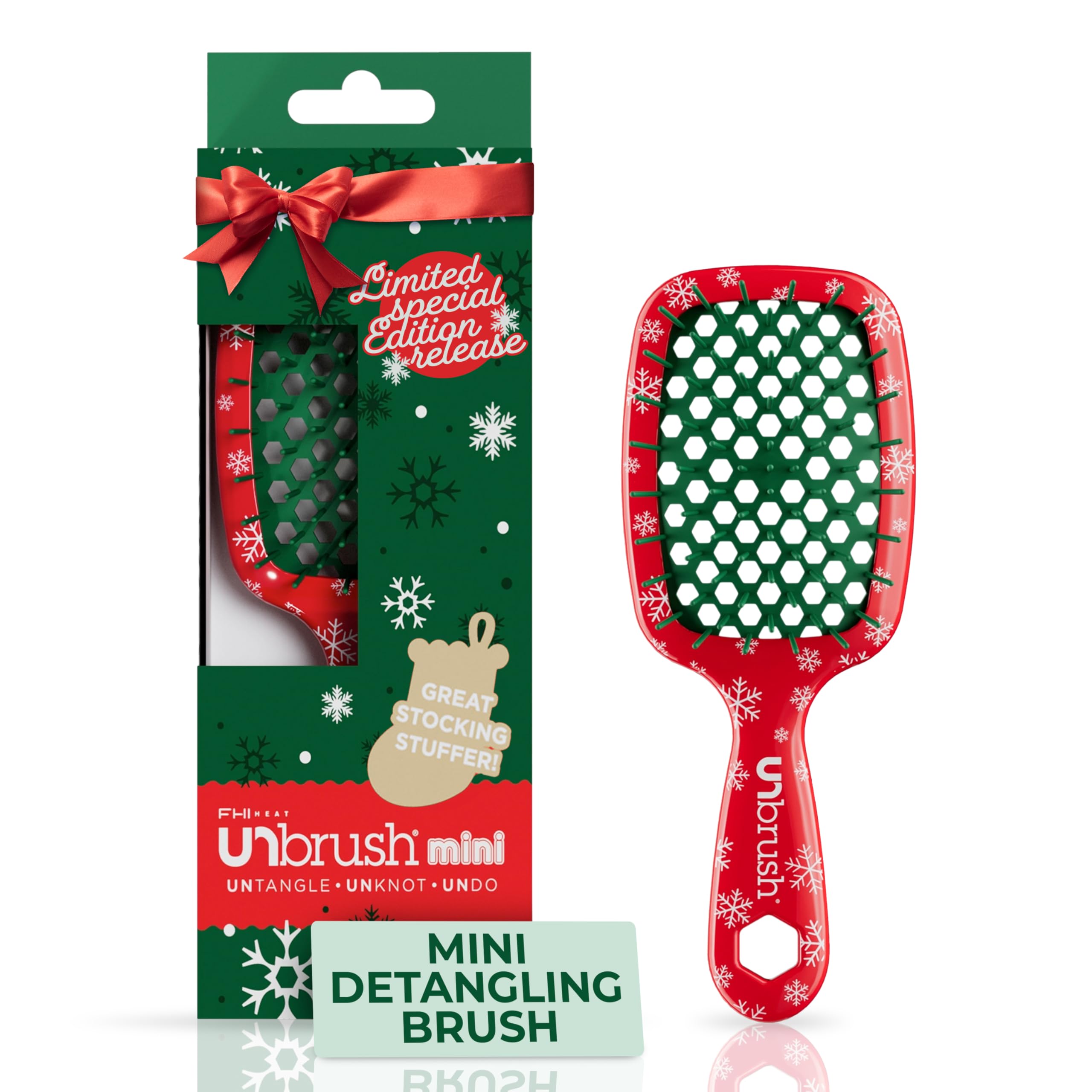 Amazon.com: UNbrush Mini Holiday Hair Brush for Pain-Free Brushing On ...