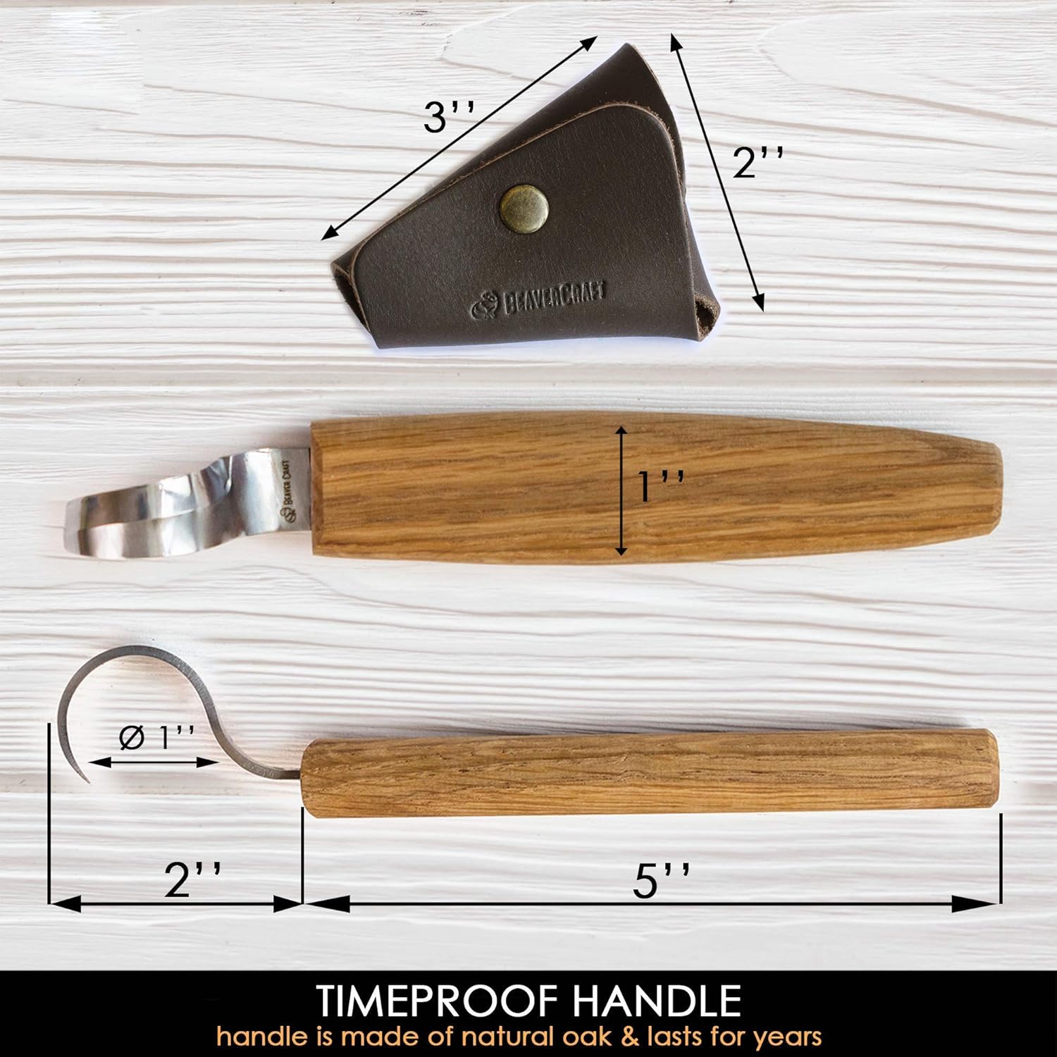 Buy BeaverCraft Sloyd Knife C4s Hook Knife SK1S Wood Carving Sloyd ...