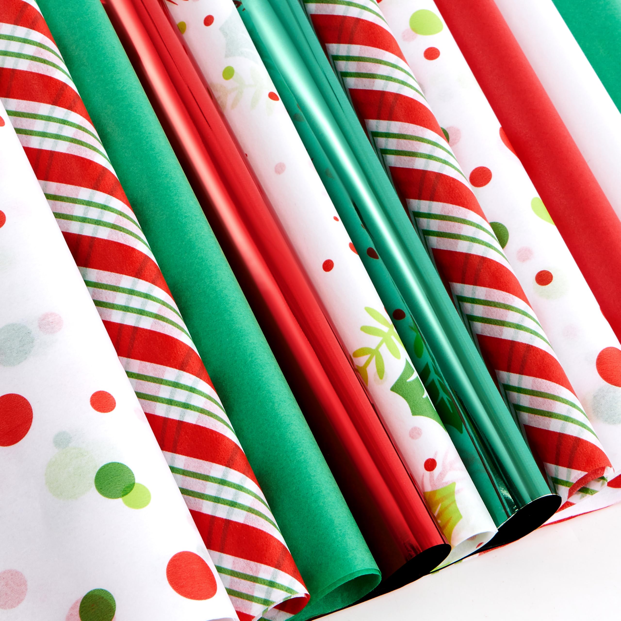 Amazon.com: JOYIN 120 Sheets Christmas Wrapping Paper, Assorted Designs ...