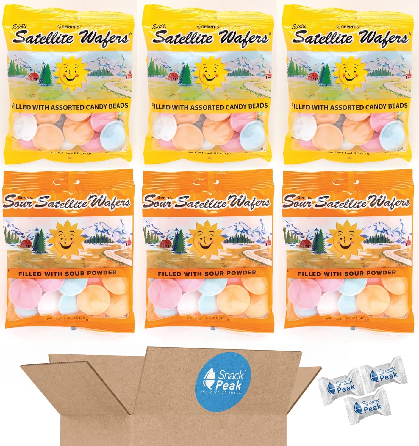 Amazon.com : Satellite Wafers Snack Peak Variety Gift Box – Original ...